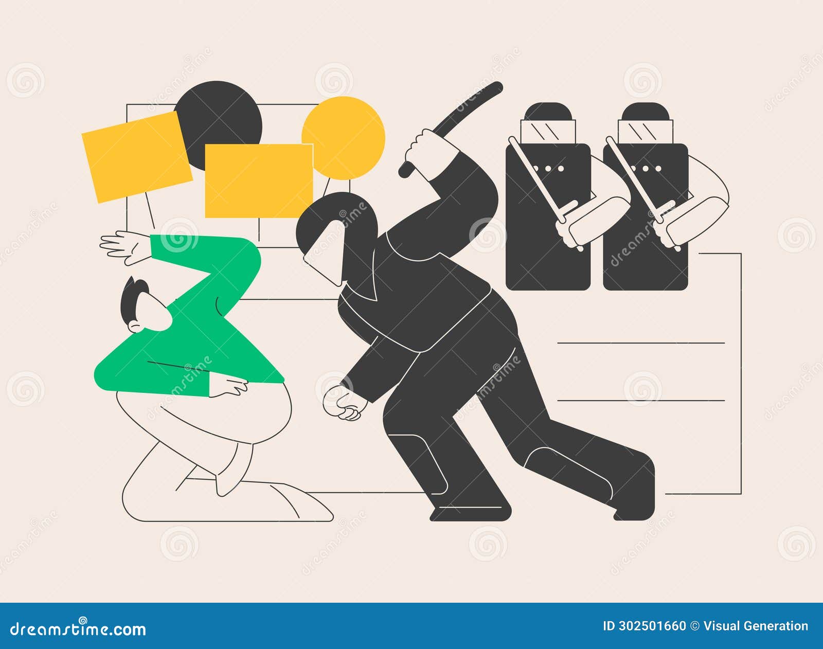 Racial Discrimination Abstract Concept Vector Illustration. Stock ...