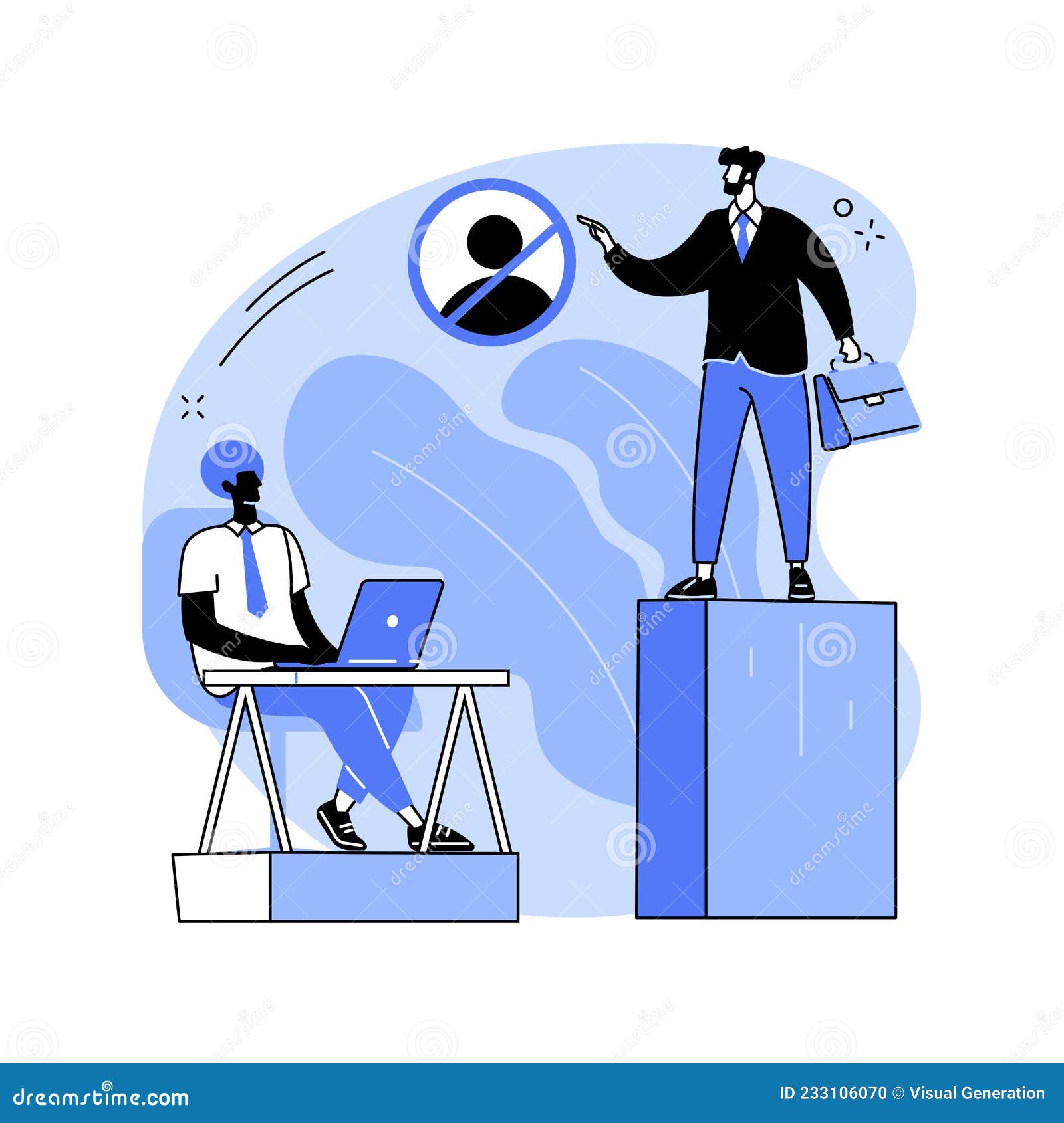 Racial Discrimination Abstract Concept Vector Illustration. Stock ...