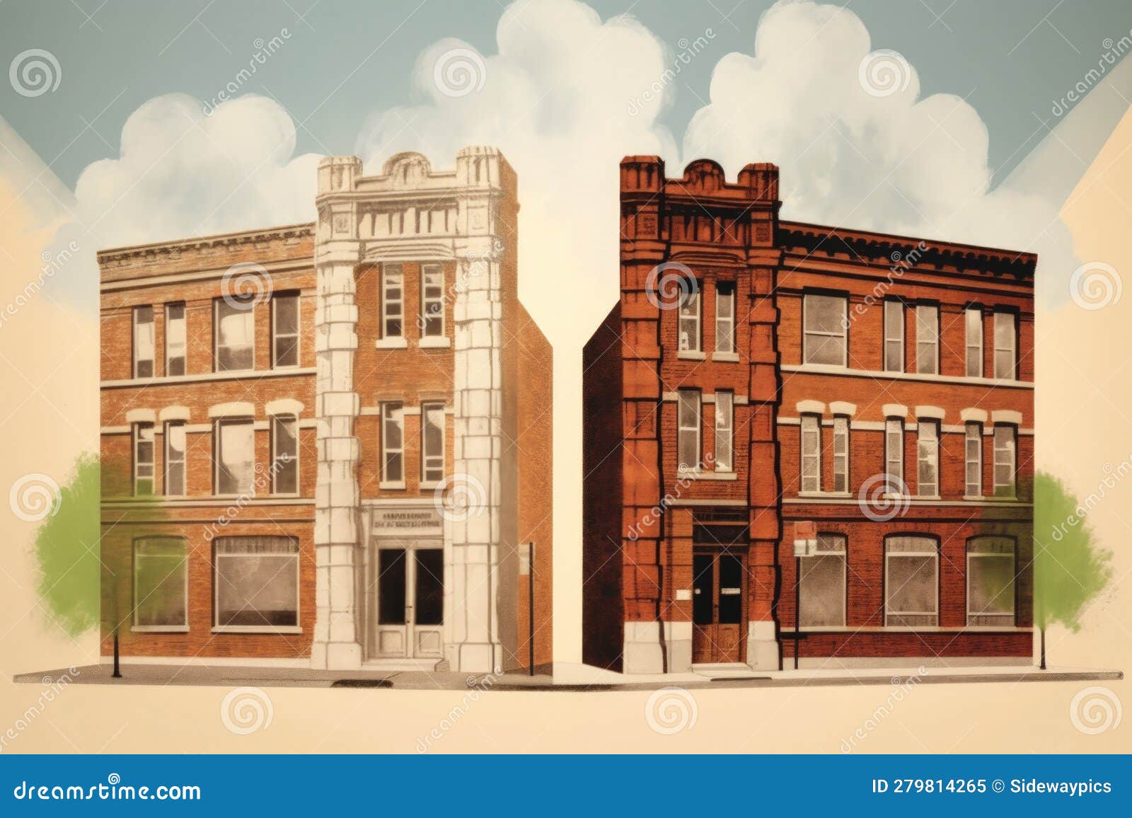 Racial Segregation - Generative AI Stock Illustration - Illustration of ...