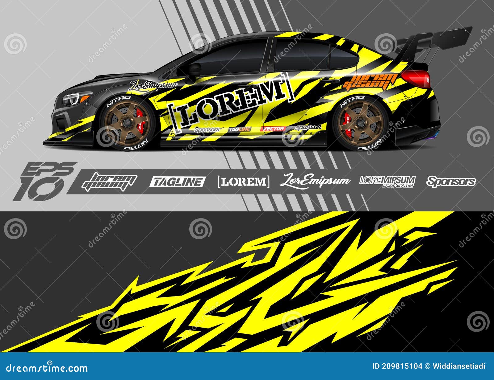Racing Background for Car Wrap Stock Vector - Illustration of speed ...