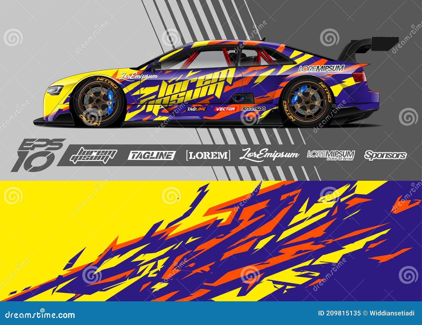 Racing Background for Car Wrap Stock Vector - Illustration of graphics ...