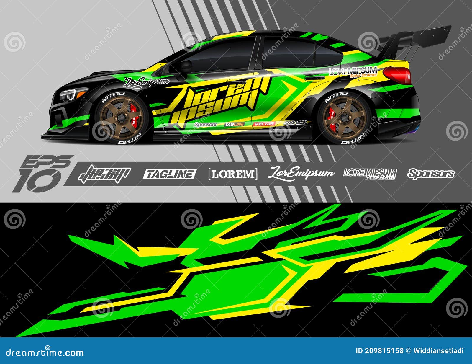 Racing Background for Car Wrap Stock Vector - Illustration of graphics ...