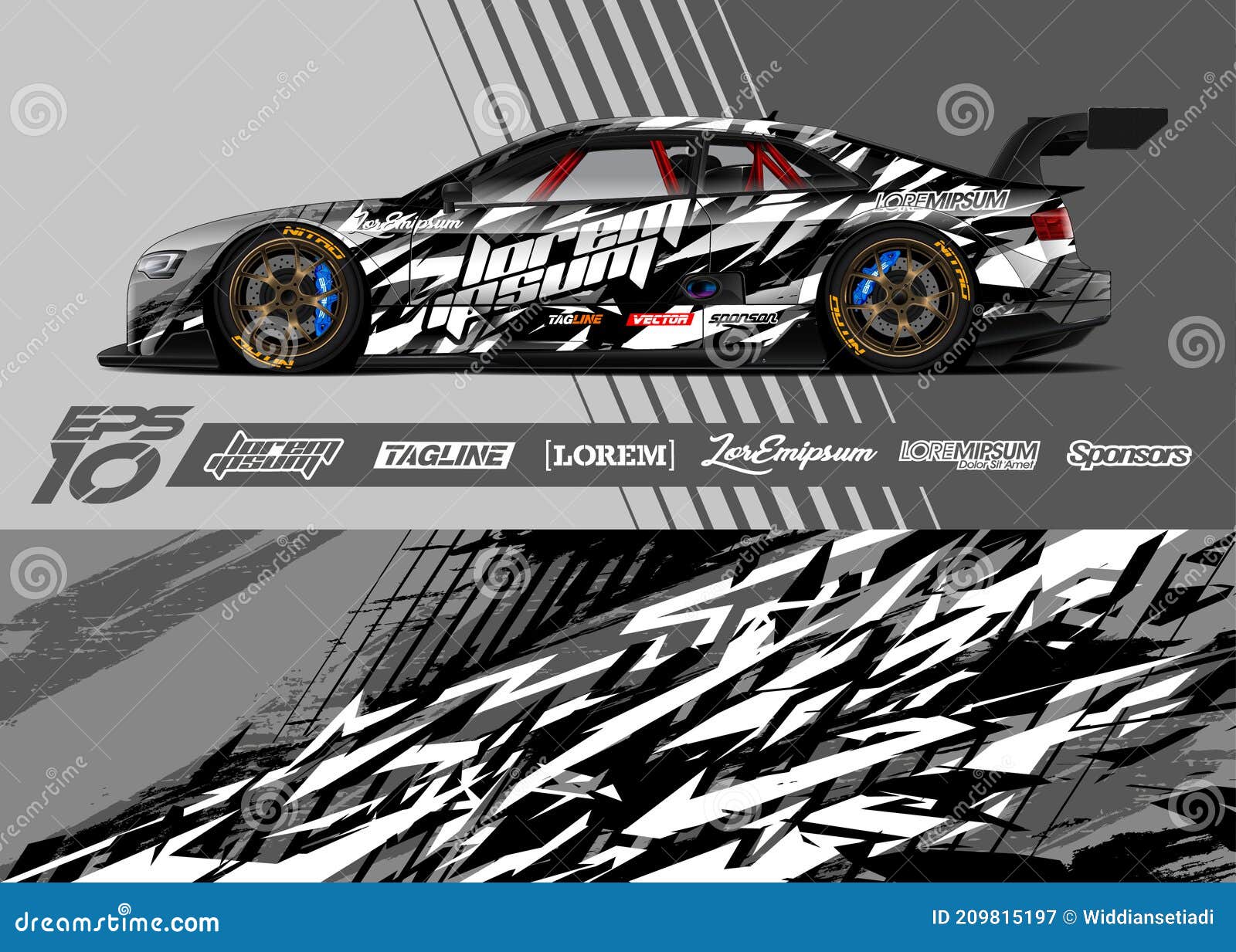 Racing Background for Car Wrap Stock Vector - Illustration of cars ...