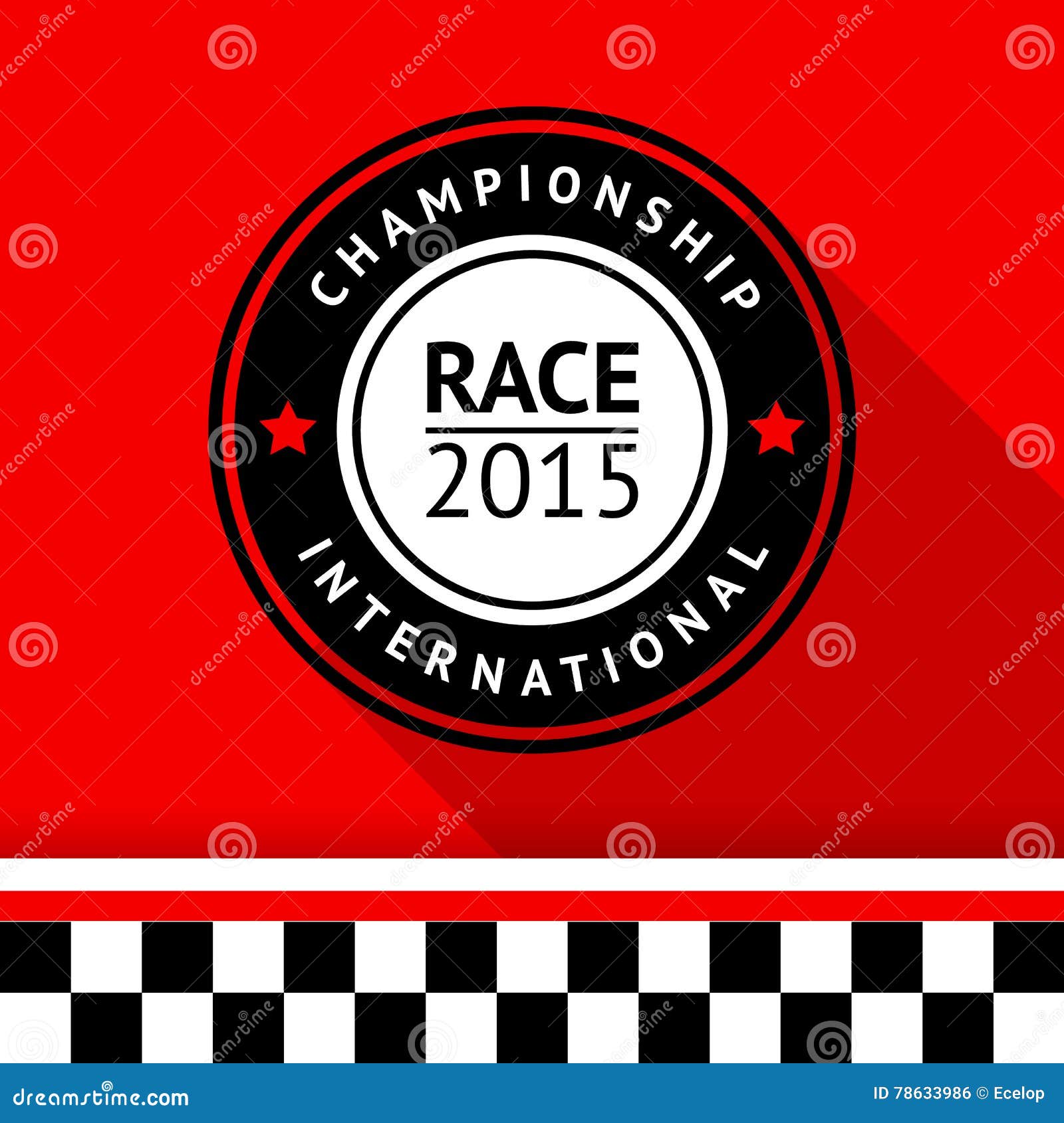 Racing badge 11 stock vector. Illustration of motocross - 78633986