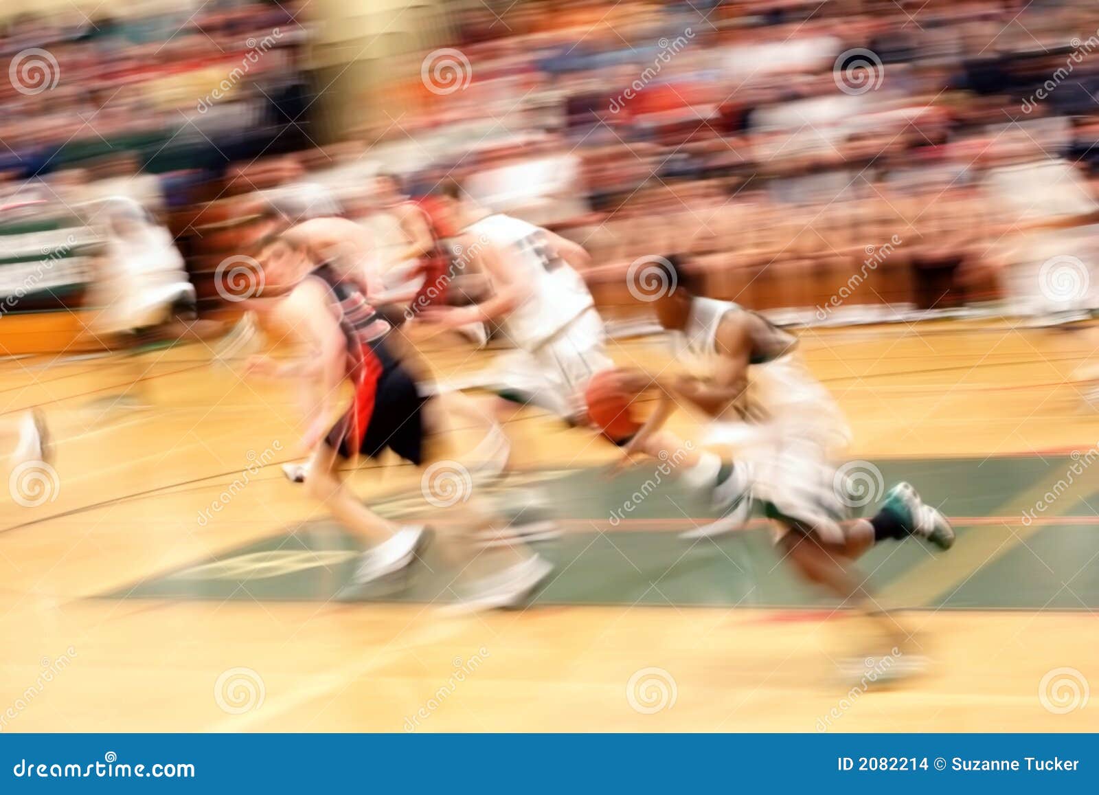Racing for the Basket (motion Blur) Stock Photo - Image of court ...