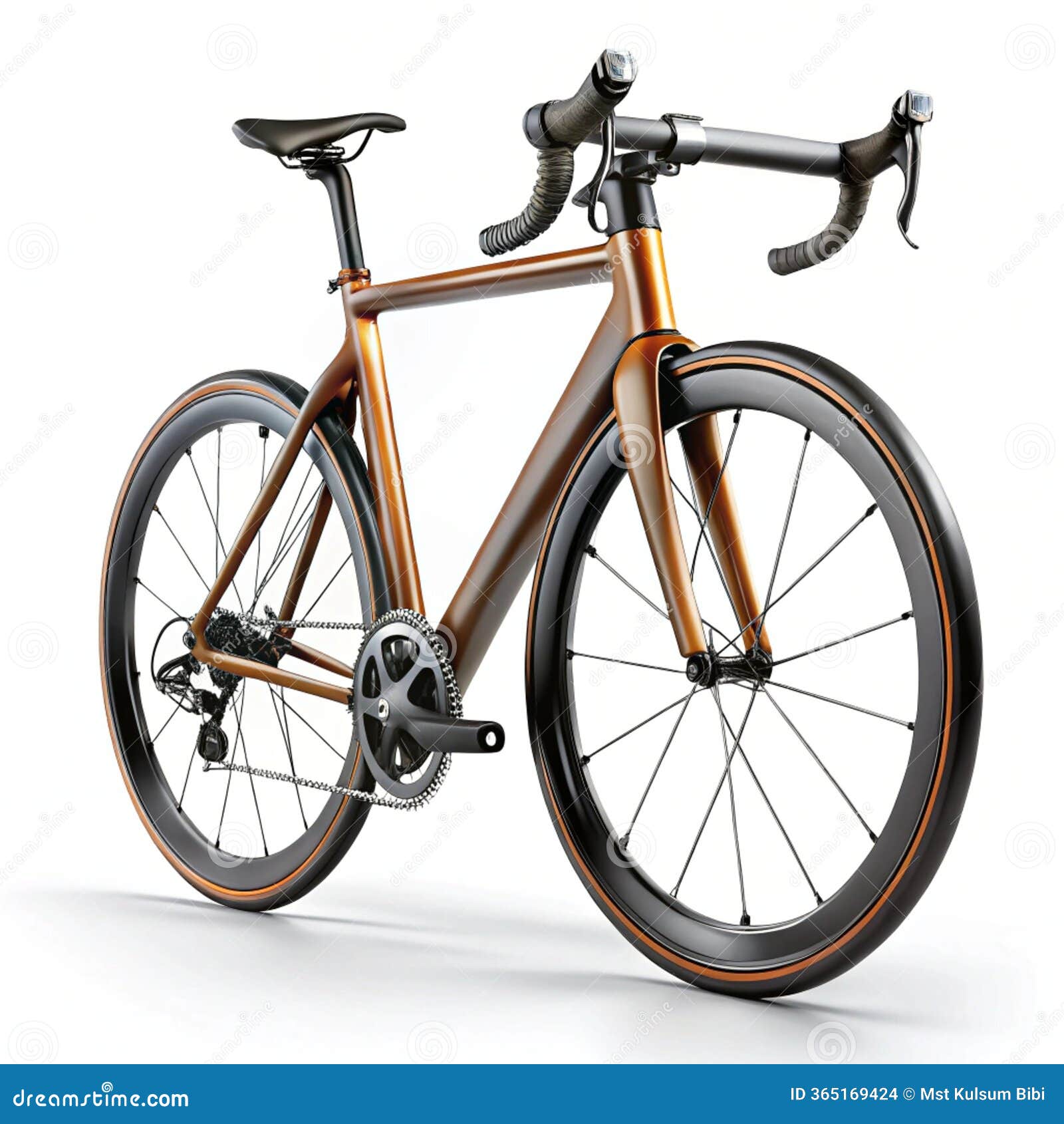 Racing Bicycle With Sleek Aerodynamic Frame Royalty-Free Stock Image ...