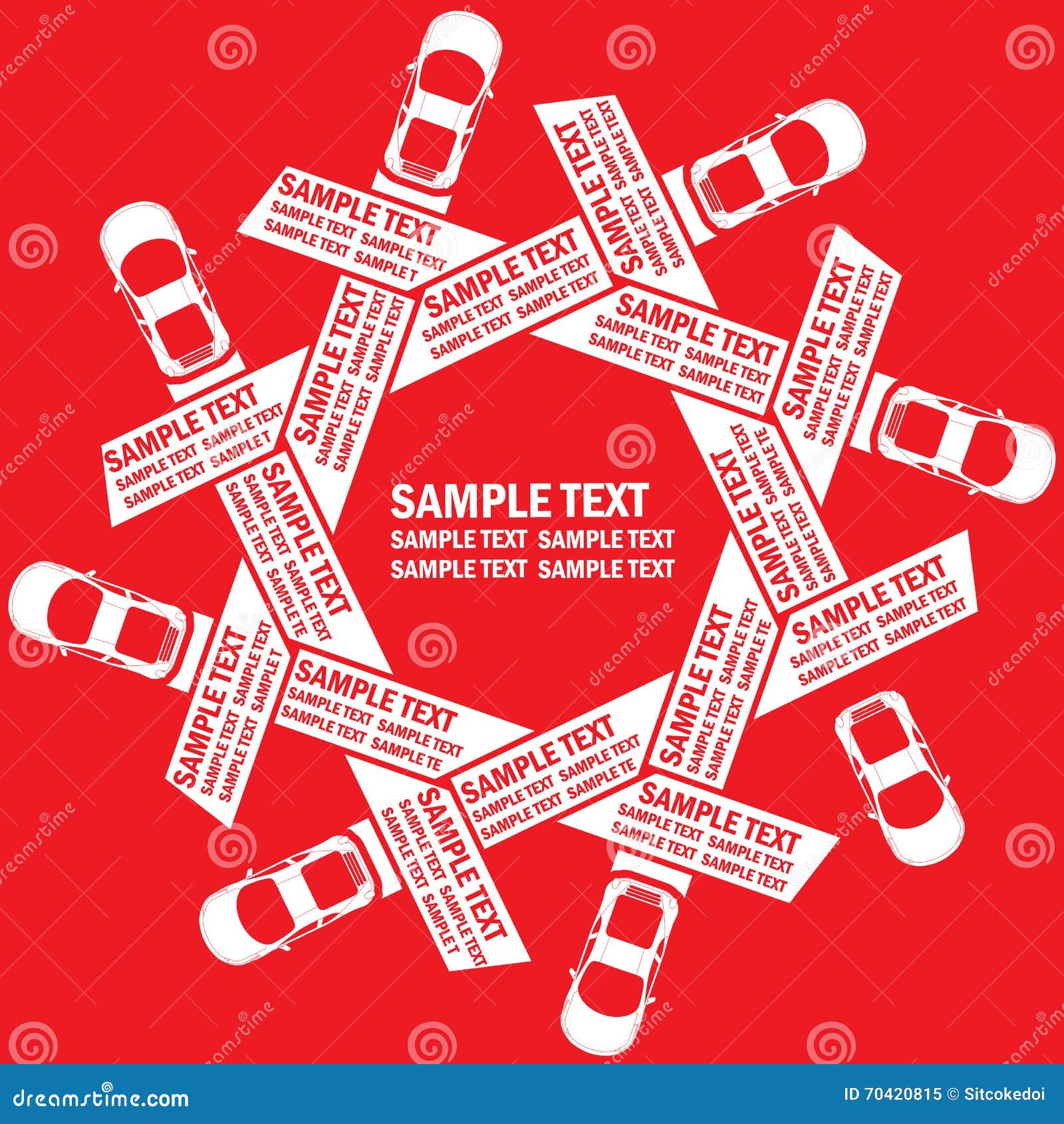 Chart Racing Car Straight Trajectory Harmonization Cartoon Vector ...