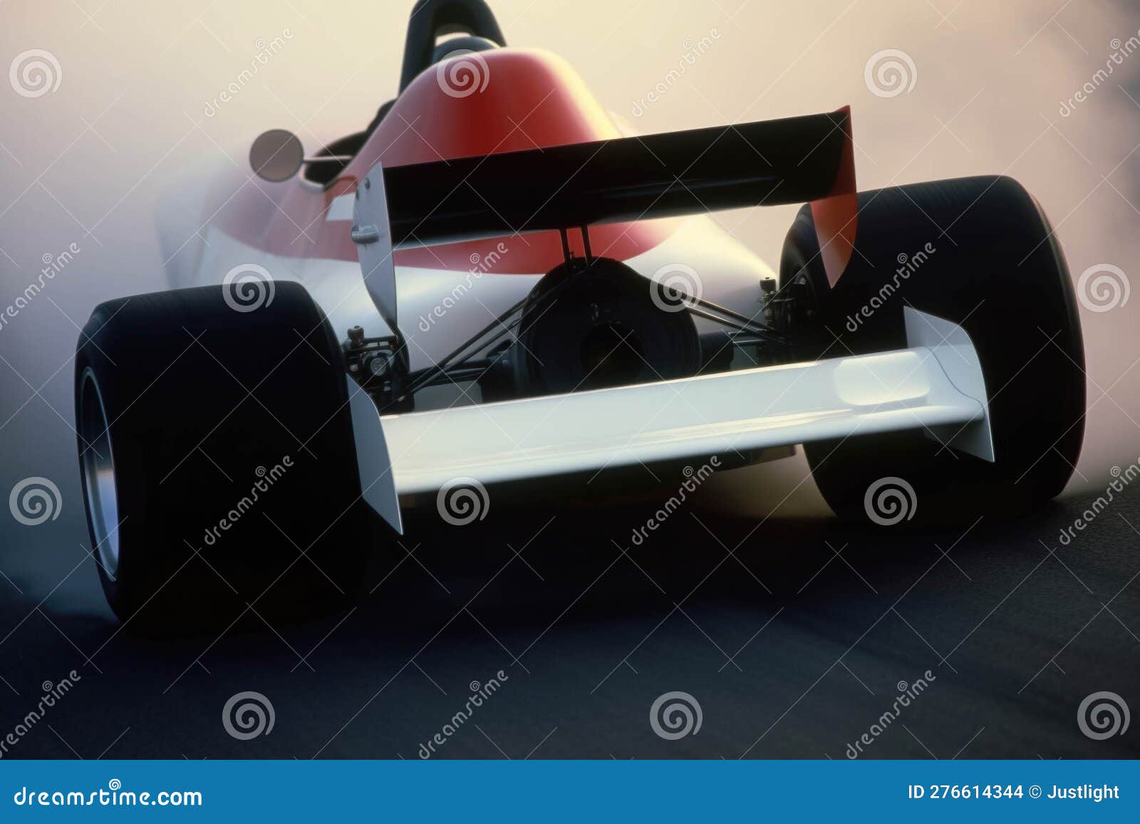 A Racing Car Chassis Viewed from the Underside with Its Intricate Rivet ...