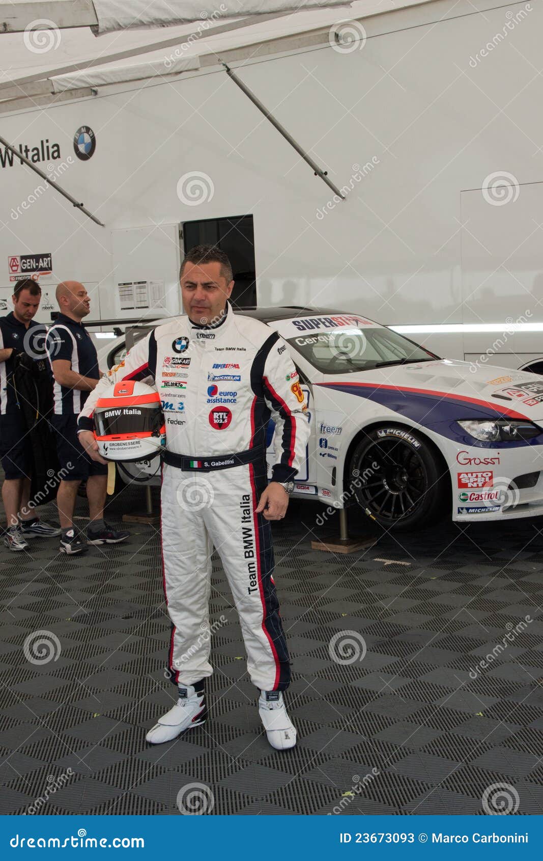 Racing Car Driver in the Rally of Monza Editorial Stock Photo - Image ...