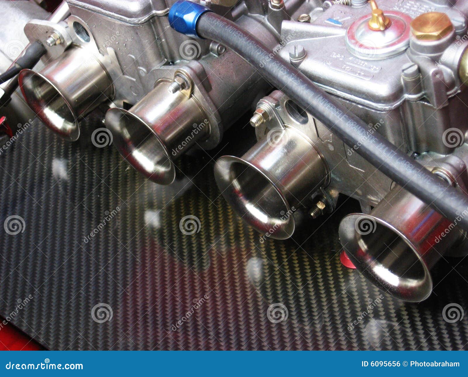 Racing car engine, detail stock photo. Image of carburetor - 6095656