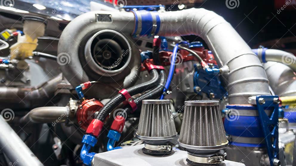 Racing car engine stock image. Image of clean, motor - 32044549