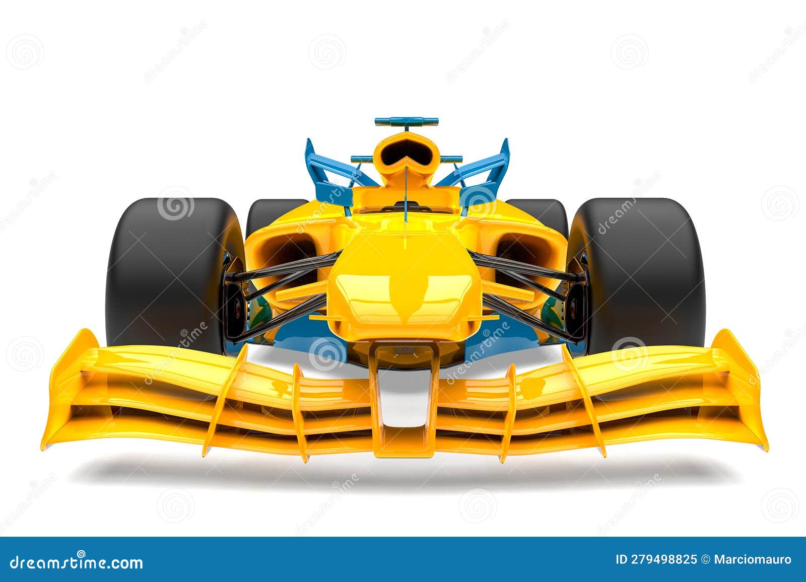Racing car front view stock illustration. Illustration of transport ...