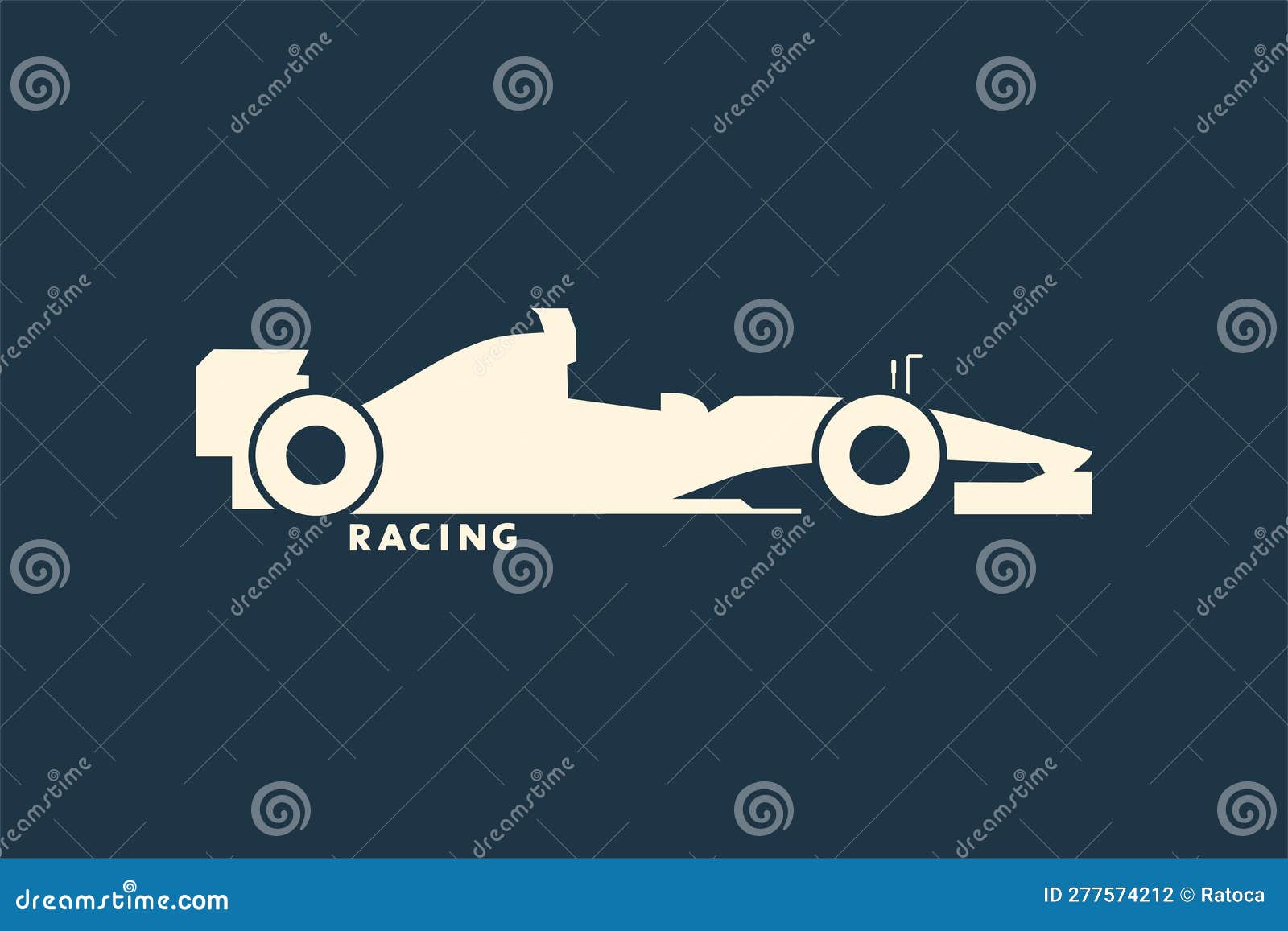 Racing car illustration stock vector. Illustration of combustion ...