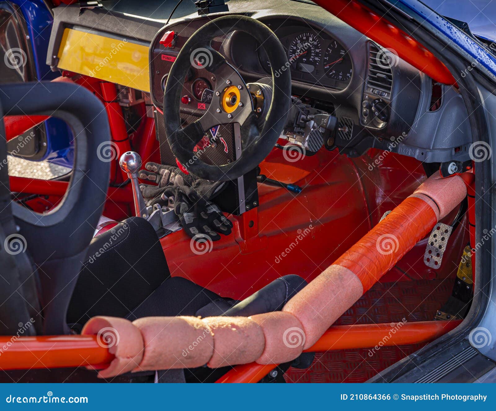 Racing Car Interior stock photo. Image of corner, jump - 210864366