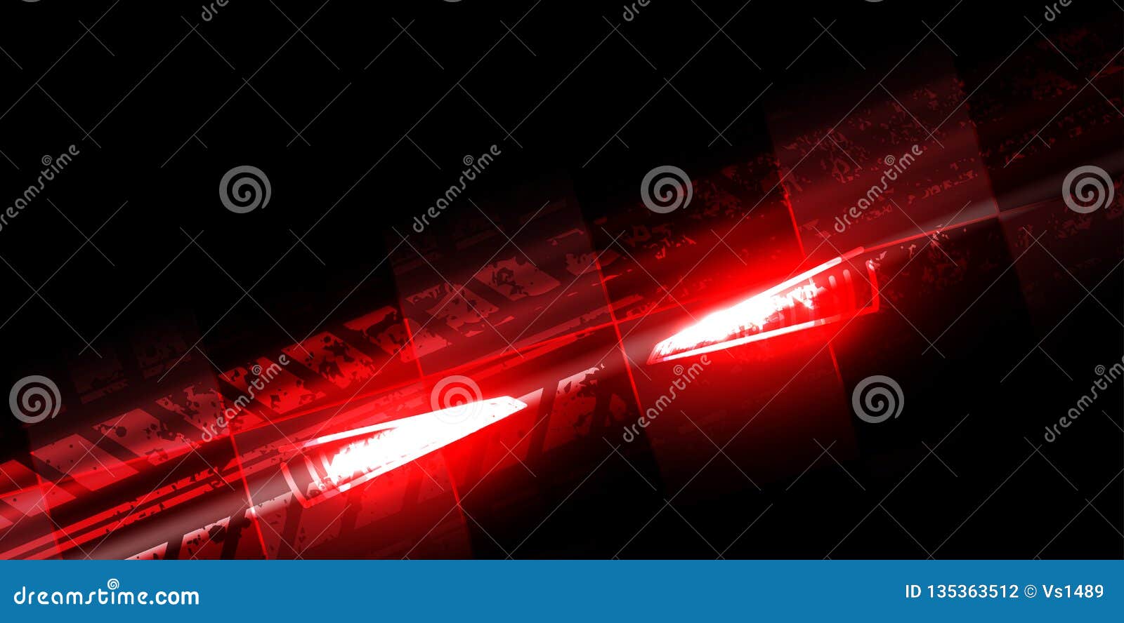 Racing Car Light in Motion with Checkered Background Stock Vector ...