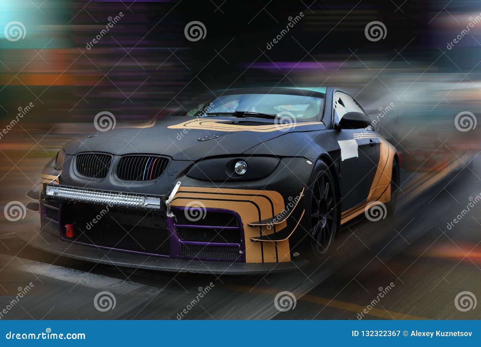 Racing car in motion stock image. Image of champion - 132322367