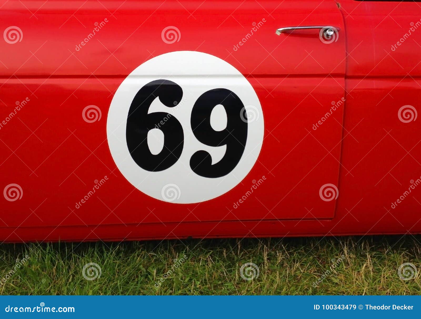 Racing Number 69 stock image. Image of racing, automobile - 100343479