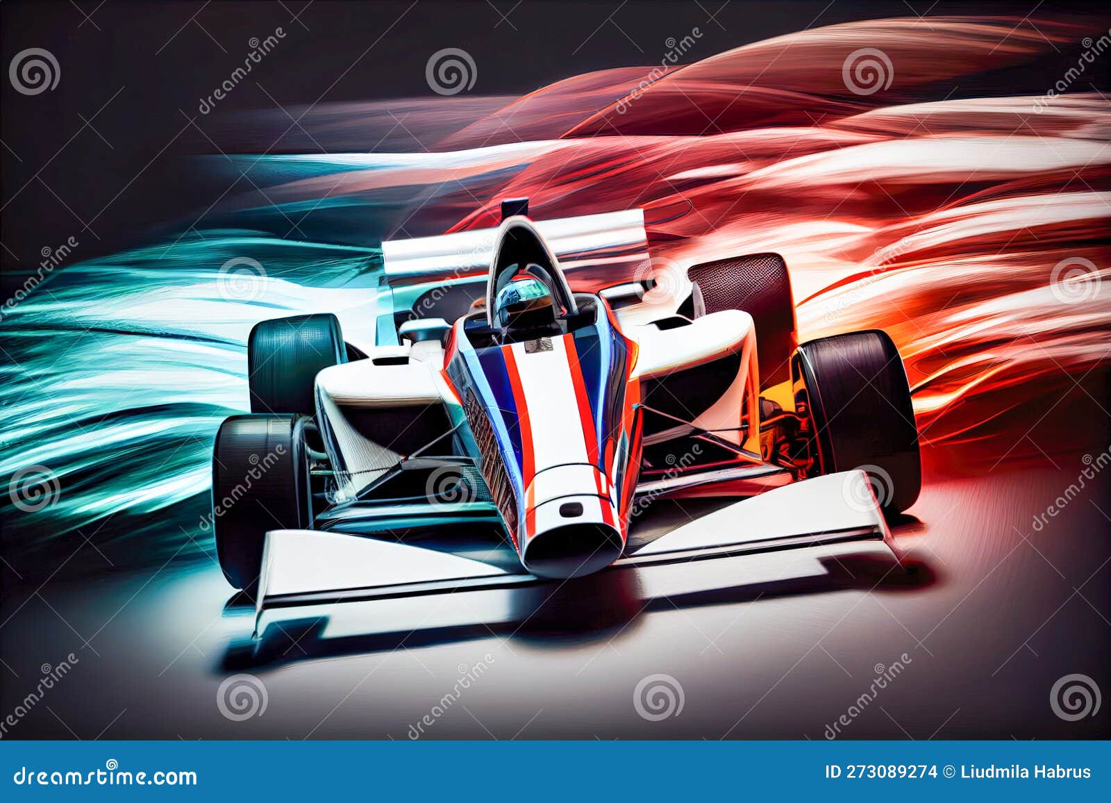 Racing Car in the Rays of Speed. Generative AI, Generative, AI Stock ...