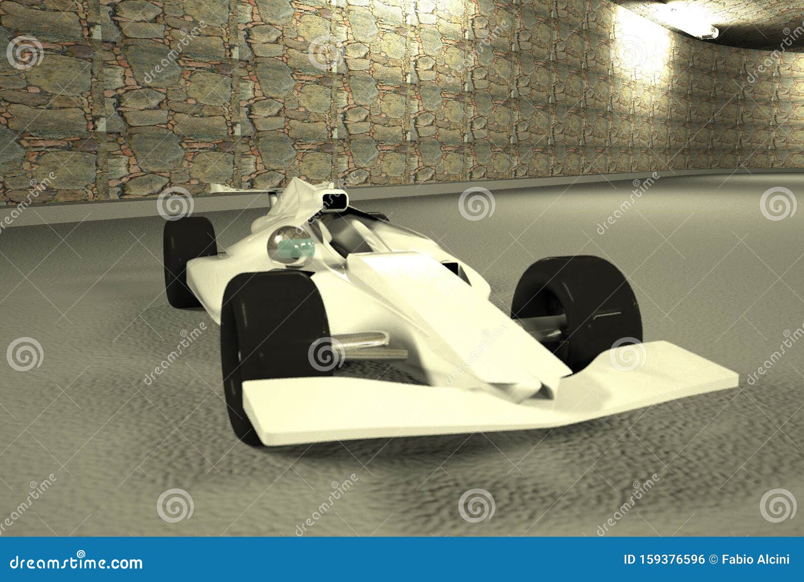 Racing car on the road stock illustration. Illustration of speed ...