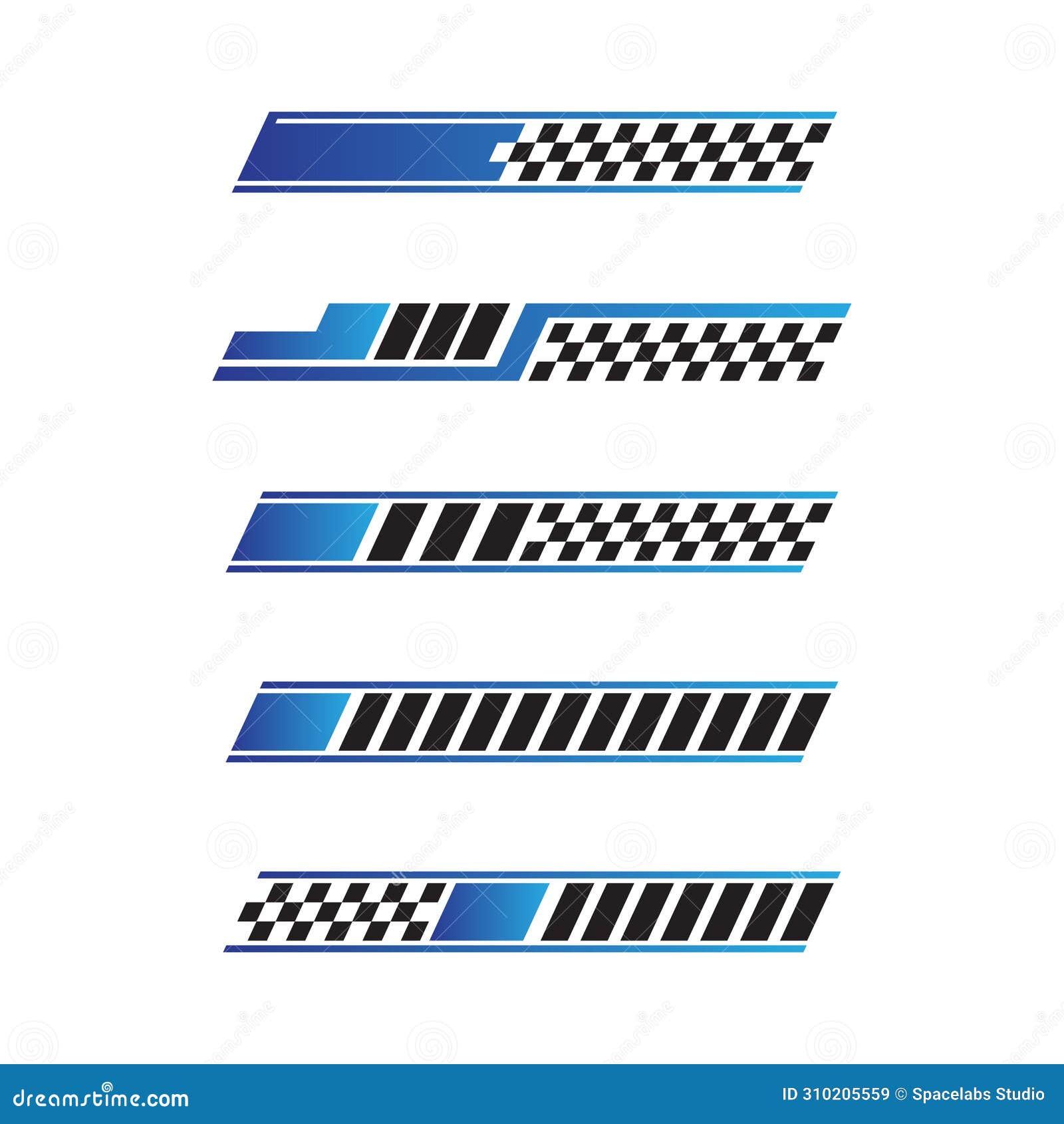 Racing Car Stickers Stripe Abstract Shape Vinyl Decal Templates Stock ...