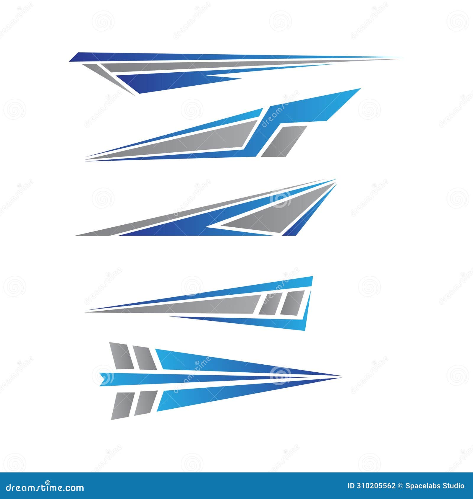 Racing Car Stickers Stripe Abstract Shape Vinyl Decal Templates Stock ...