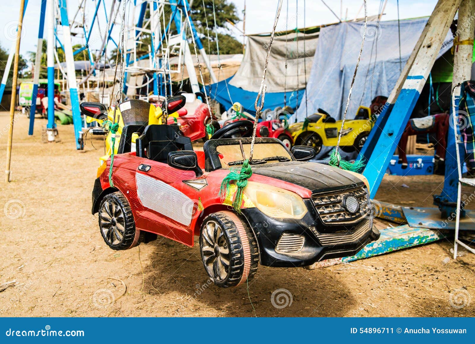 Racing car stock image. Image of temporary, park, enjoy - 54896711