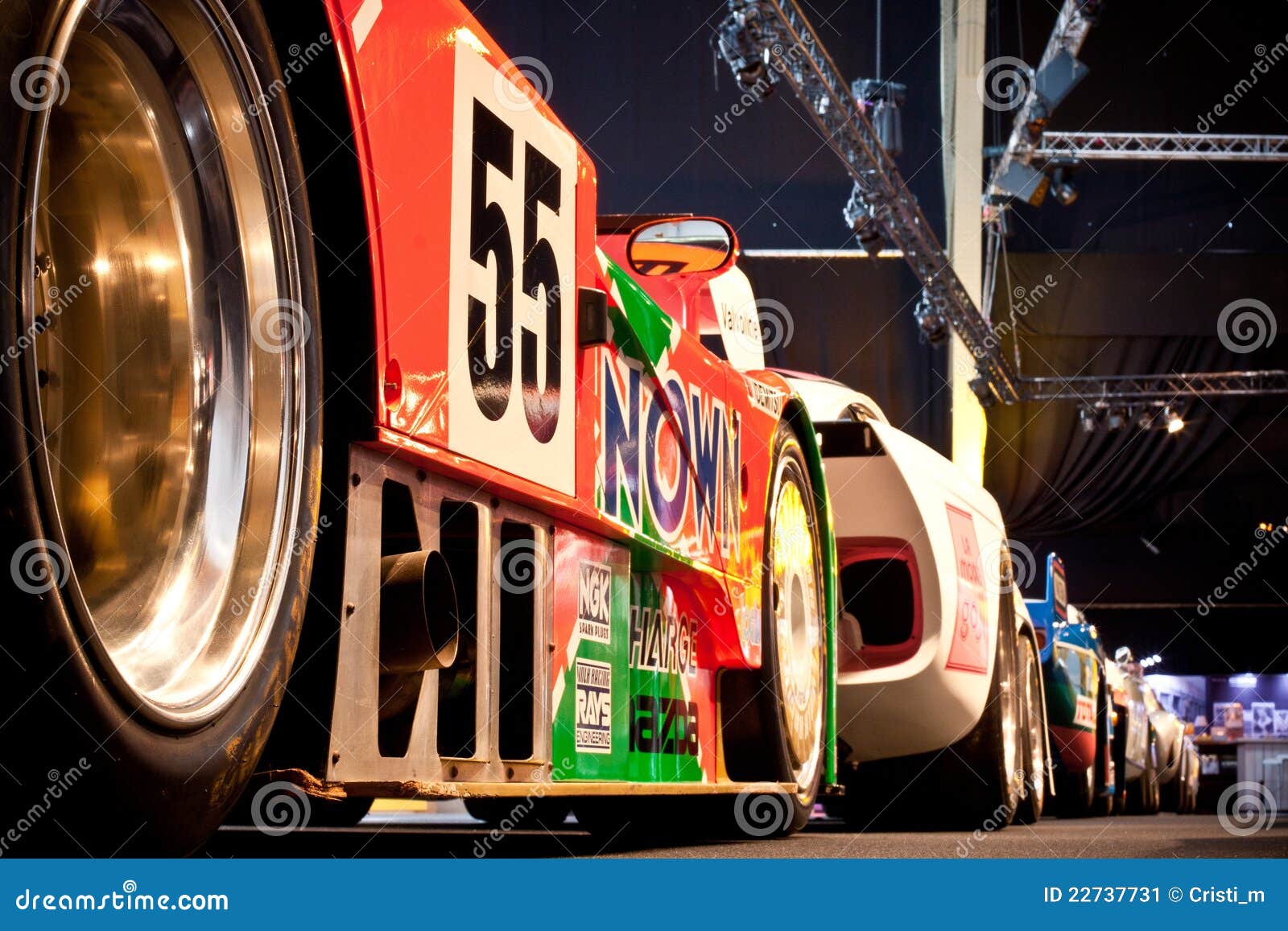 Racing cars on display editorial photo. Image of auto - 22737731