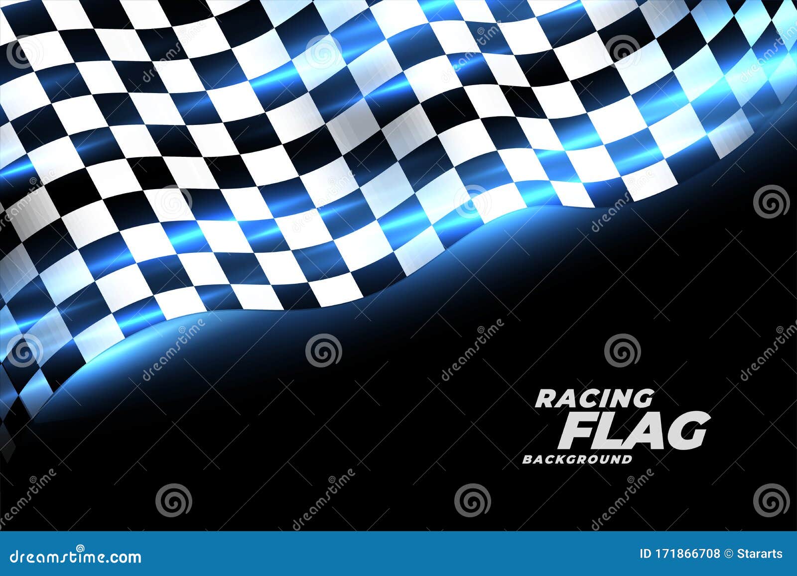 Racing Checkered Flag Sports Background Design Stock Vector ...