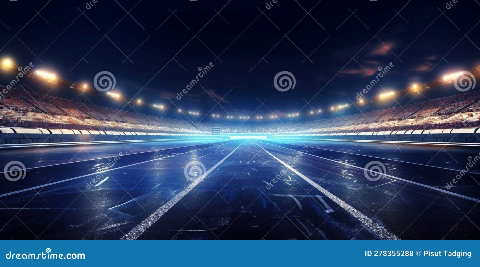 The Racing Circuit Asphalt with AI Generated. Stock Photo - Image of ...