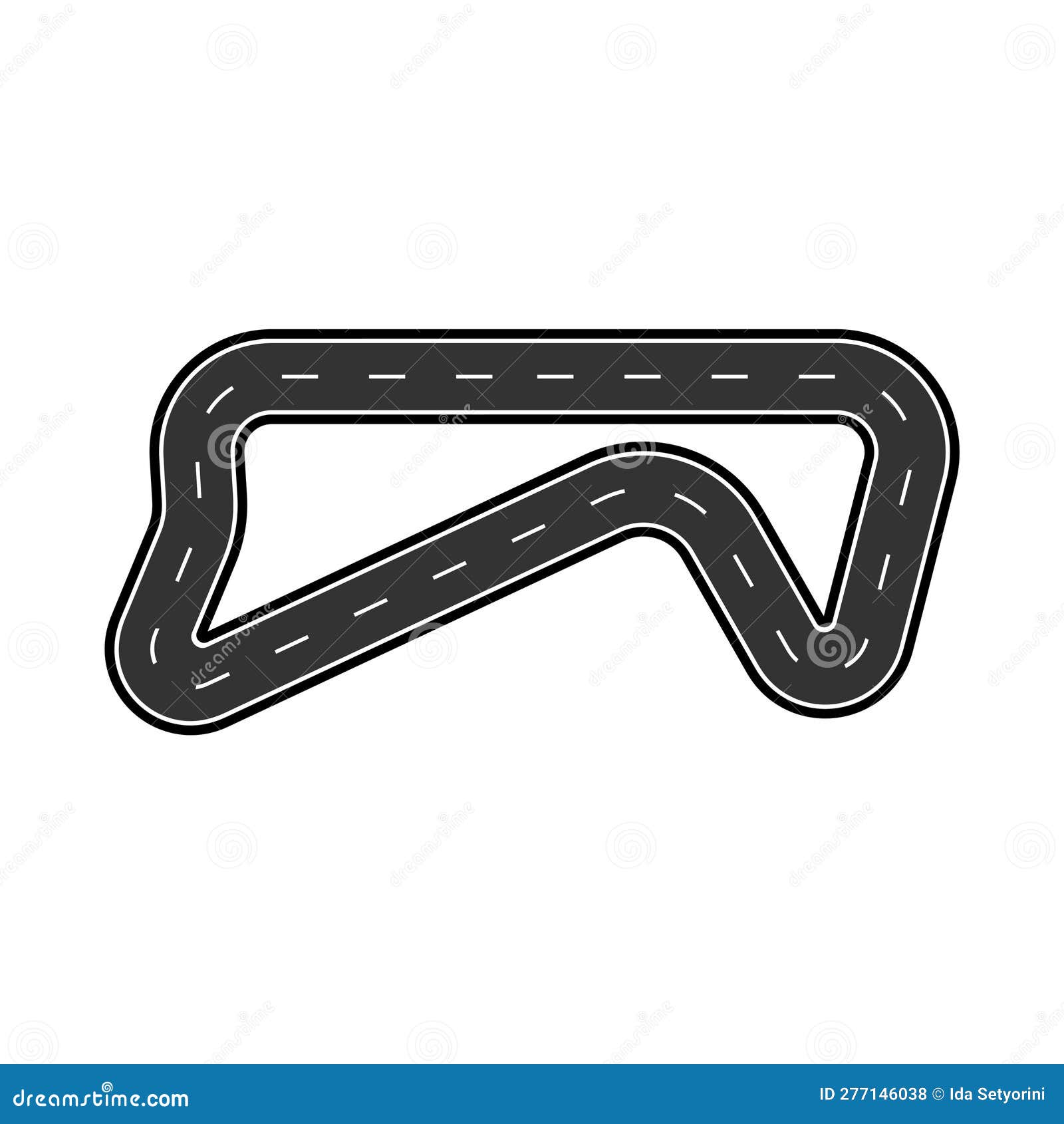 Racing circuit icon vector stock illustration. Illustration of grand ...