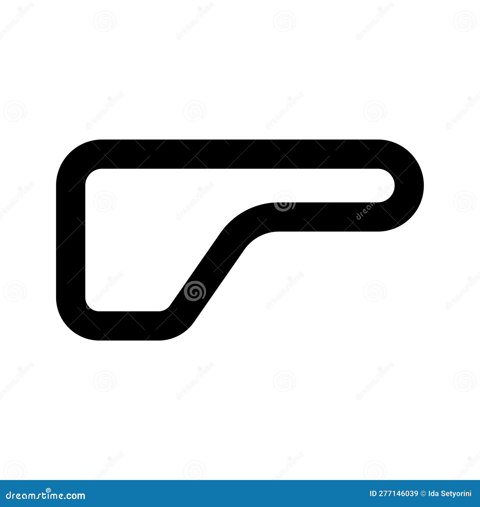 Racing circuit icon vector stock illustration. Illustration of grand ...