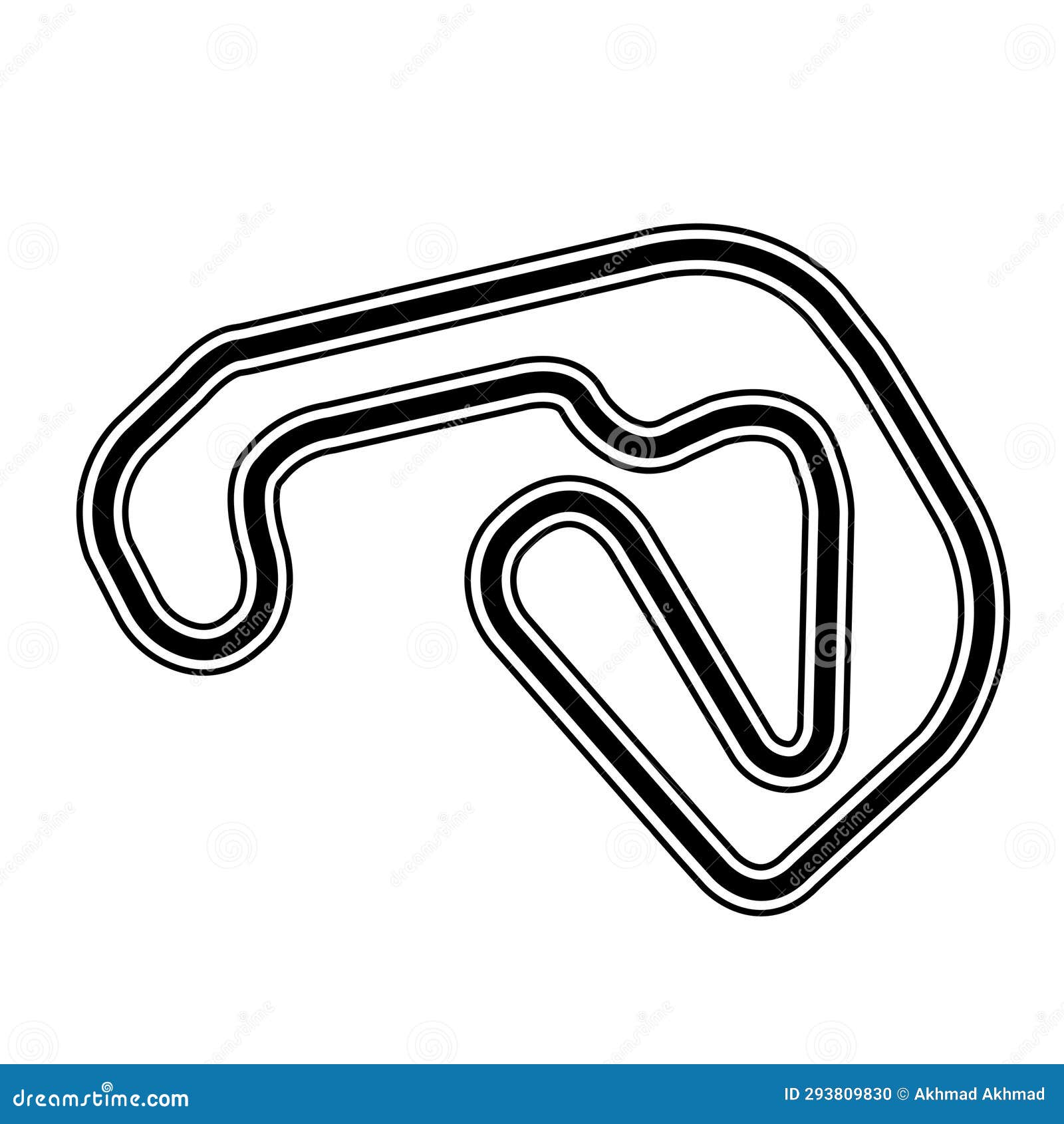 Racing circuit icon stock vector. Illustration of motor - 293809830