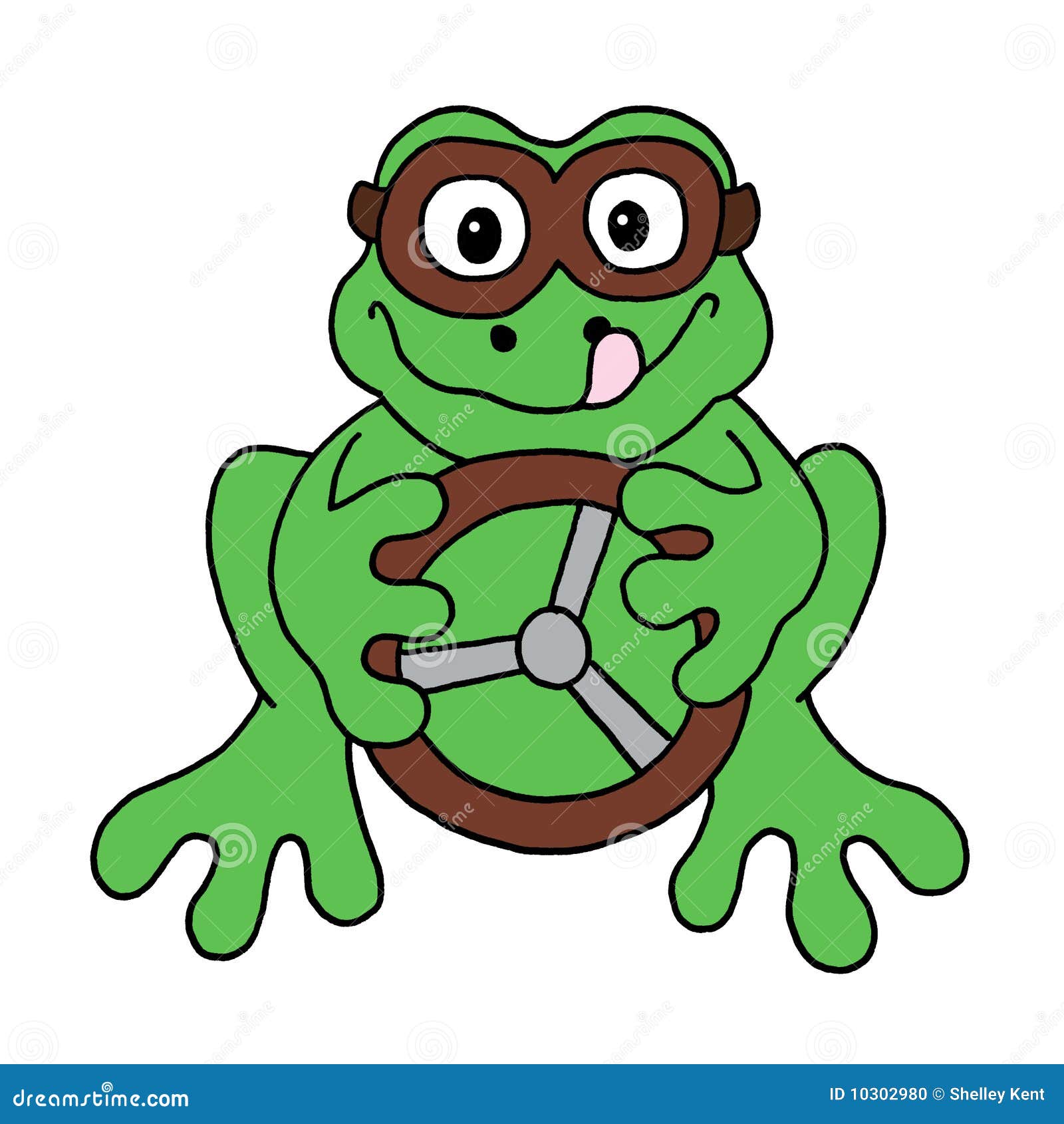 Racing Driver Frog Stock Photography | CartoonDealer.com #10302980