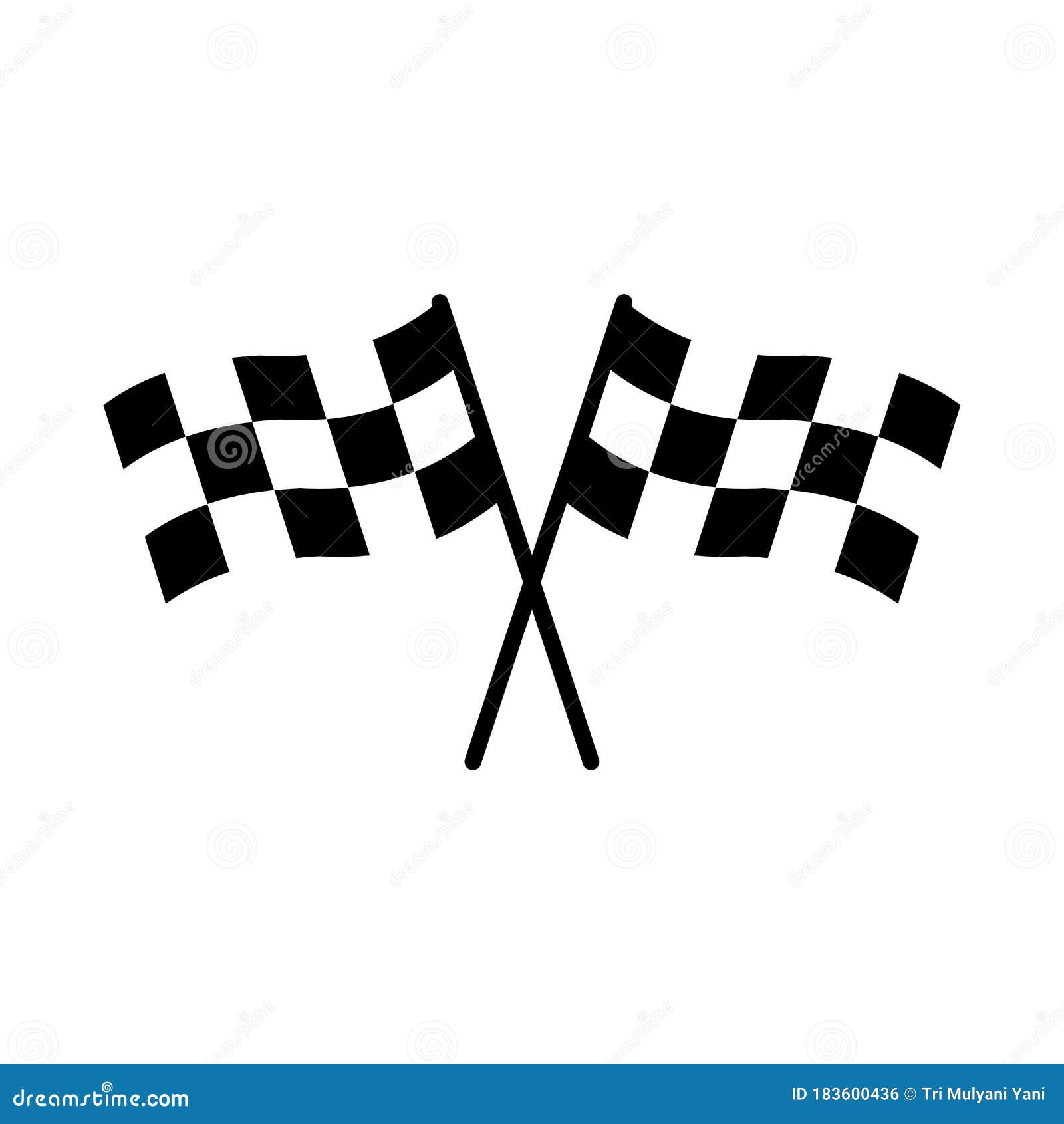 Racing Flag Icon Vector Design Symbol Stock Vector - Illustration of ...