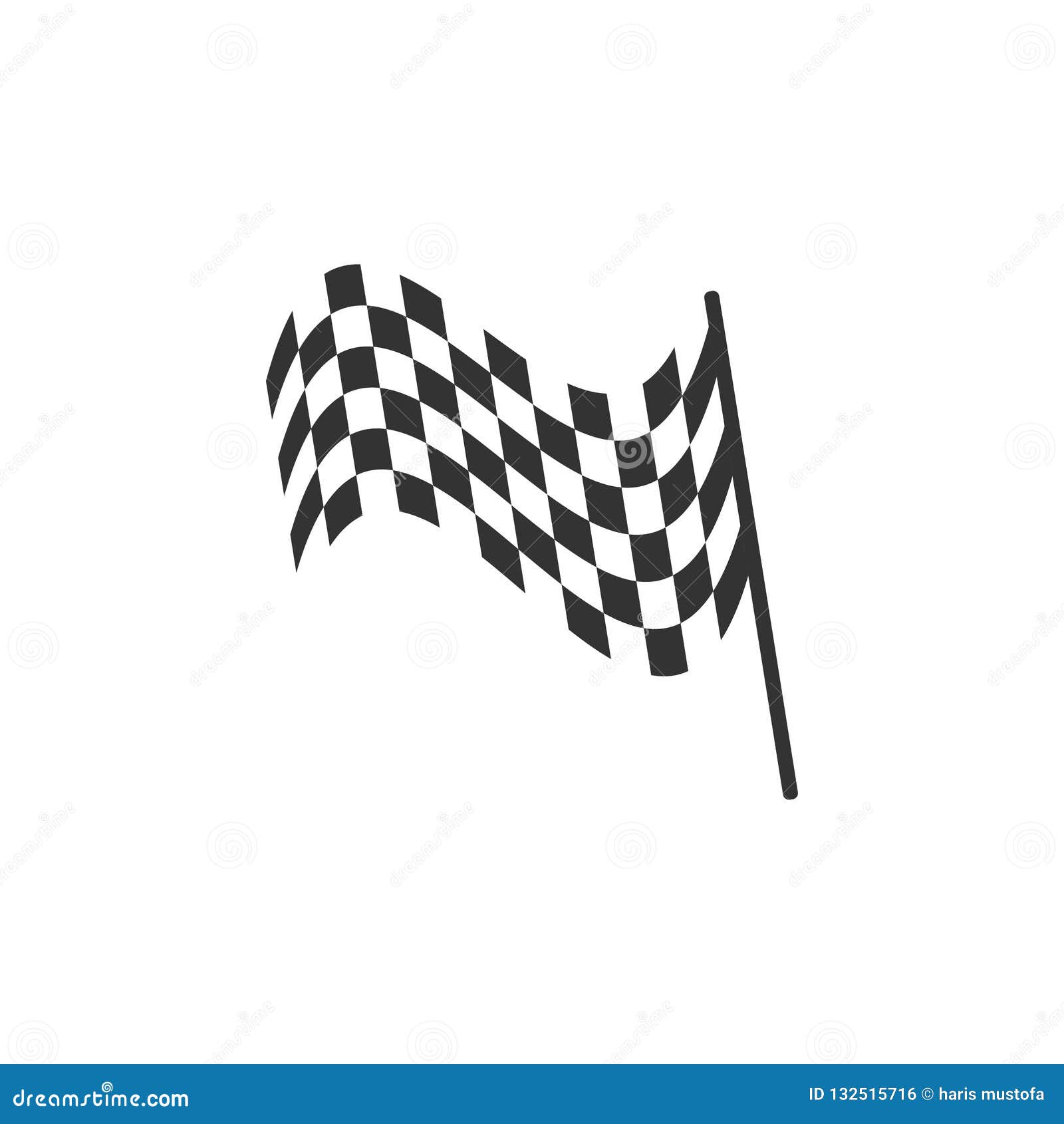 Racing Flag Graphic Design Template Vector Illustration Stock Vector ...