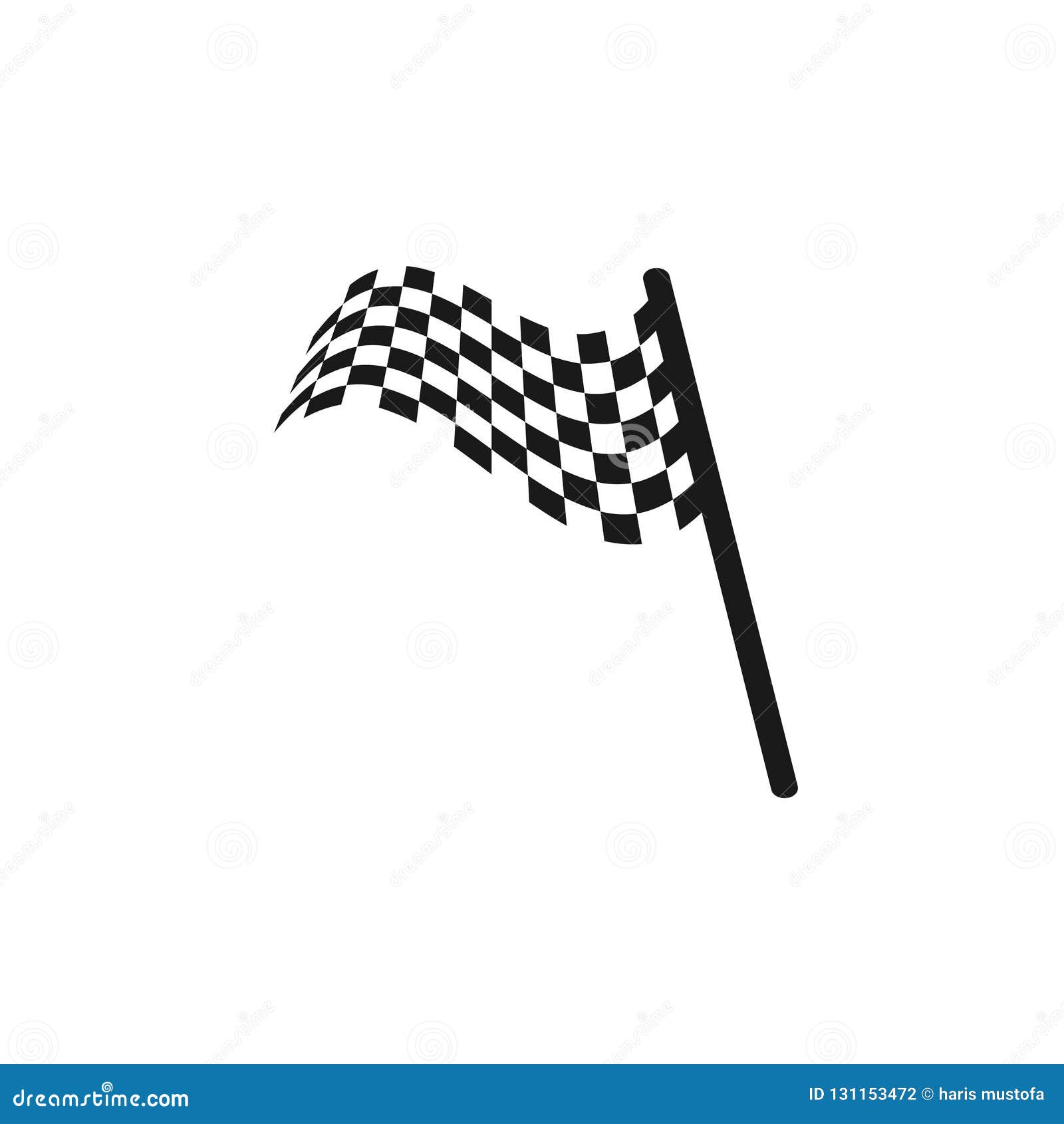 Racing Flag Graphic Design Template Vector Illustration Stock Vector ...