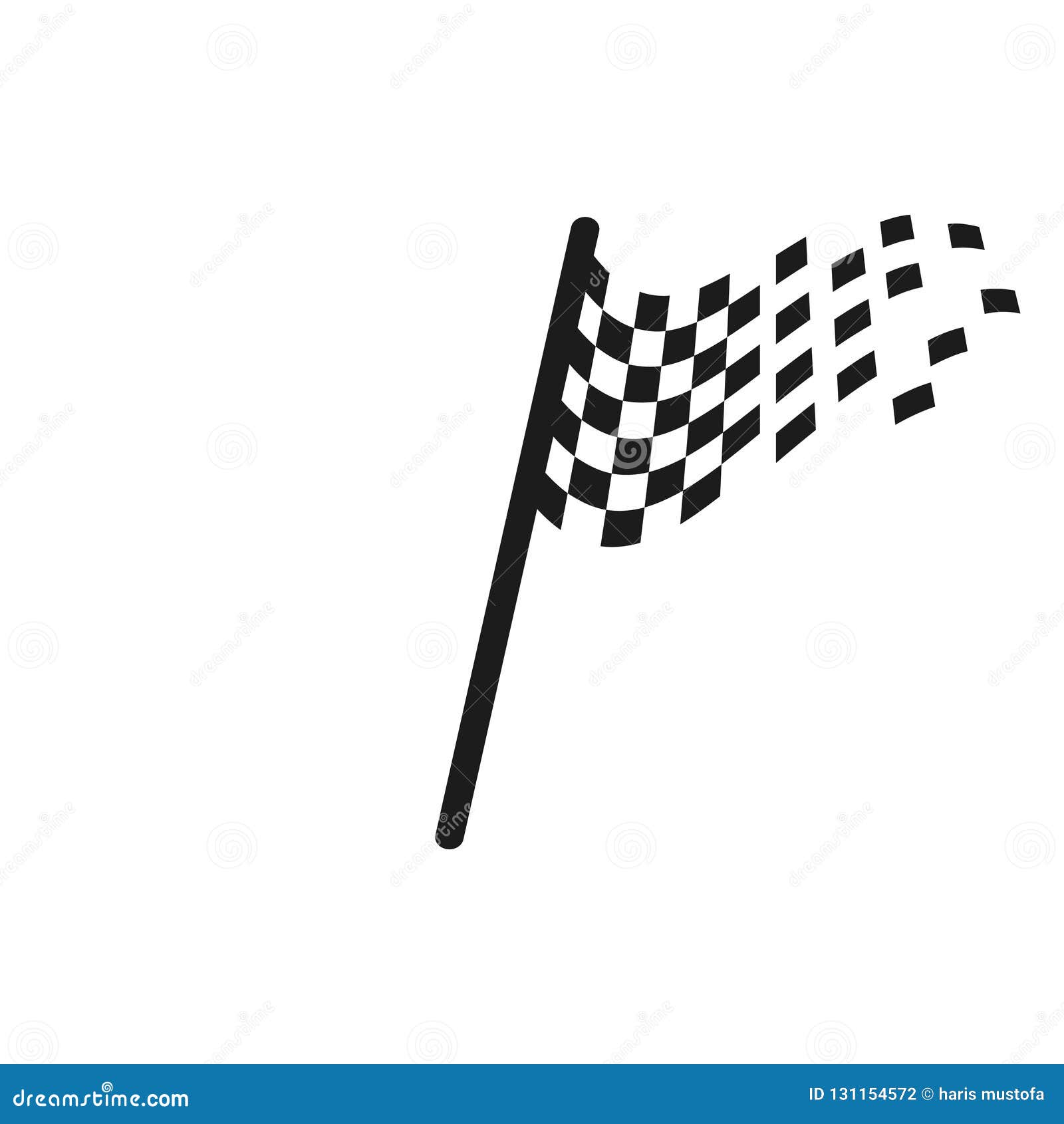 Racing Flag Graphic Design Template Vector Illustration Stock Vector ...