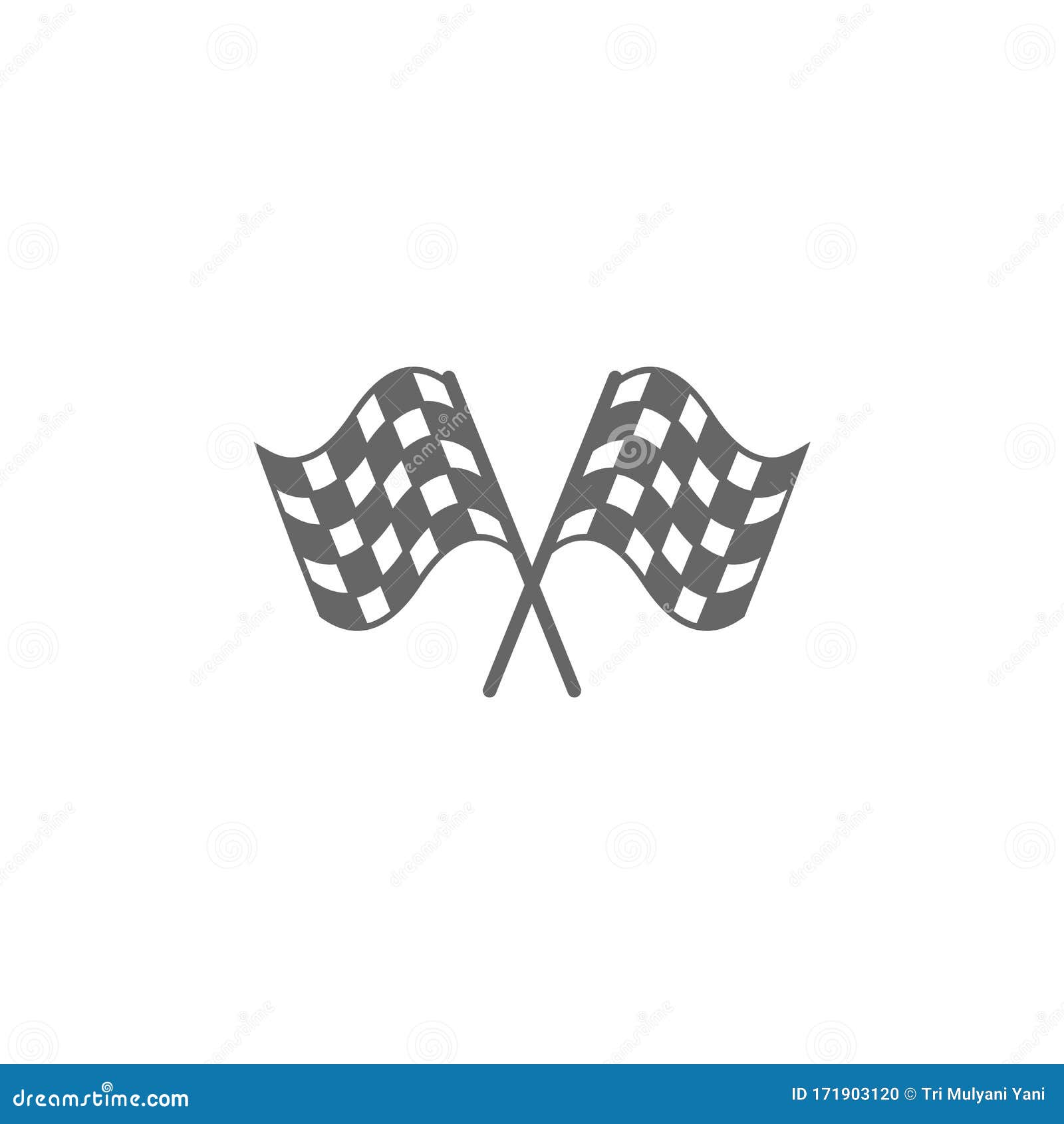 Racing Flag Icon Vector Design Symbol Stock Vector - Illustration of ...