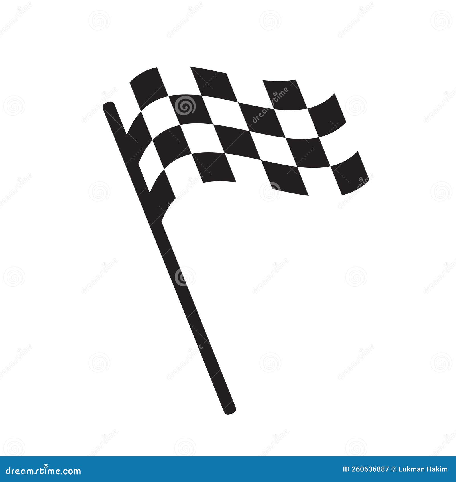 Racing Flag Icon Vector Design Illustration Stock Vector - Illustration ...