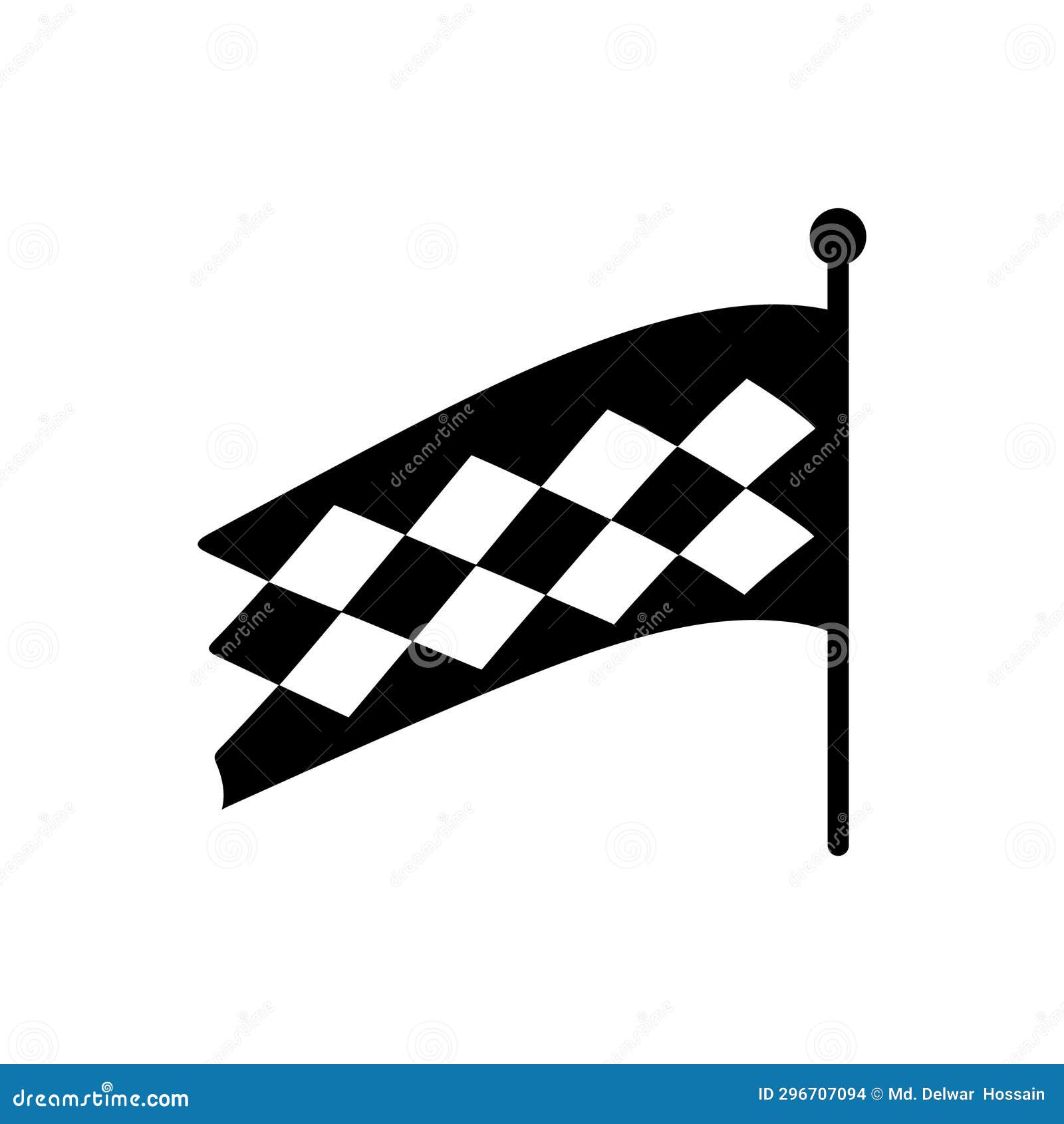 Racing Flag Icon stock illustration. Illustration of race - 296707094