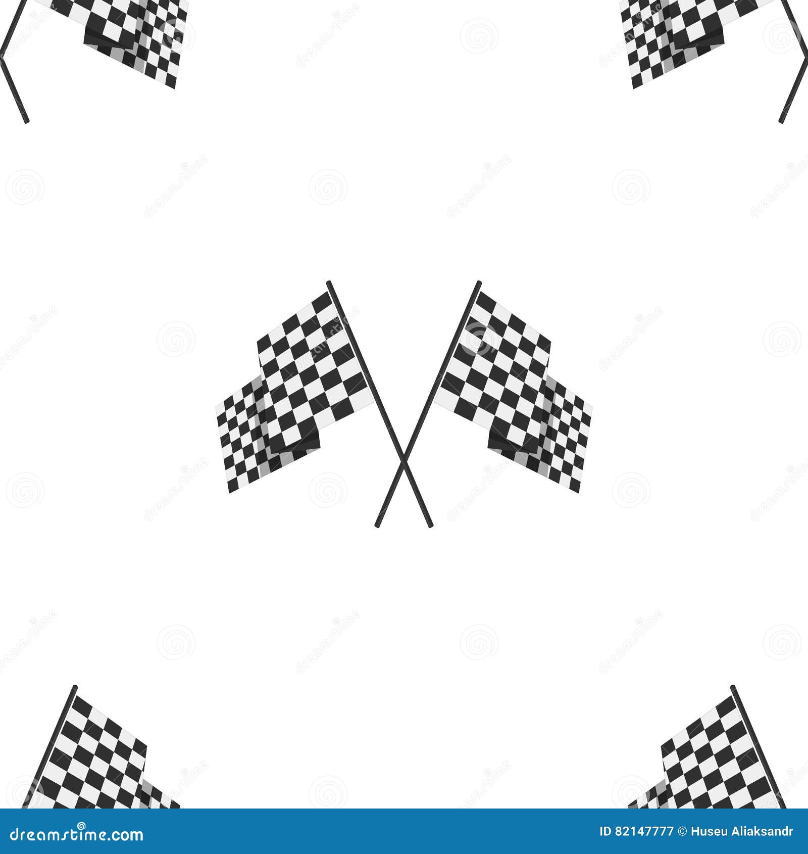 Racing Flag Seamless Background. Stock Vector - Illustration of rally ...
