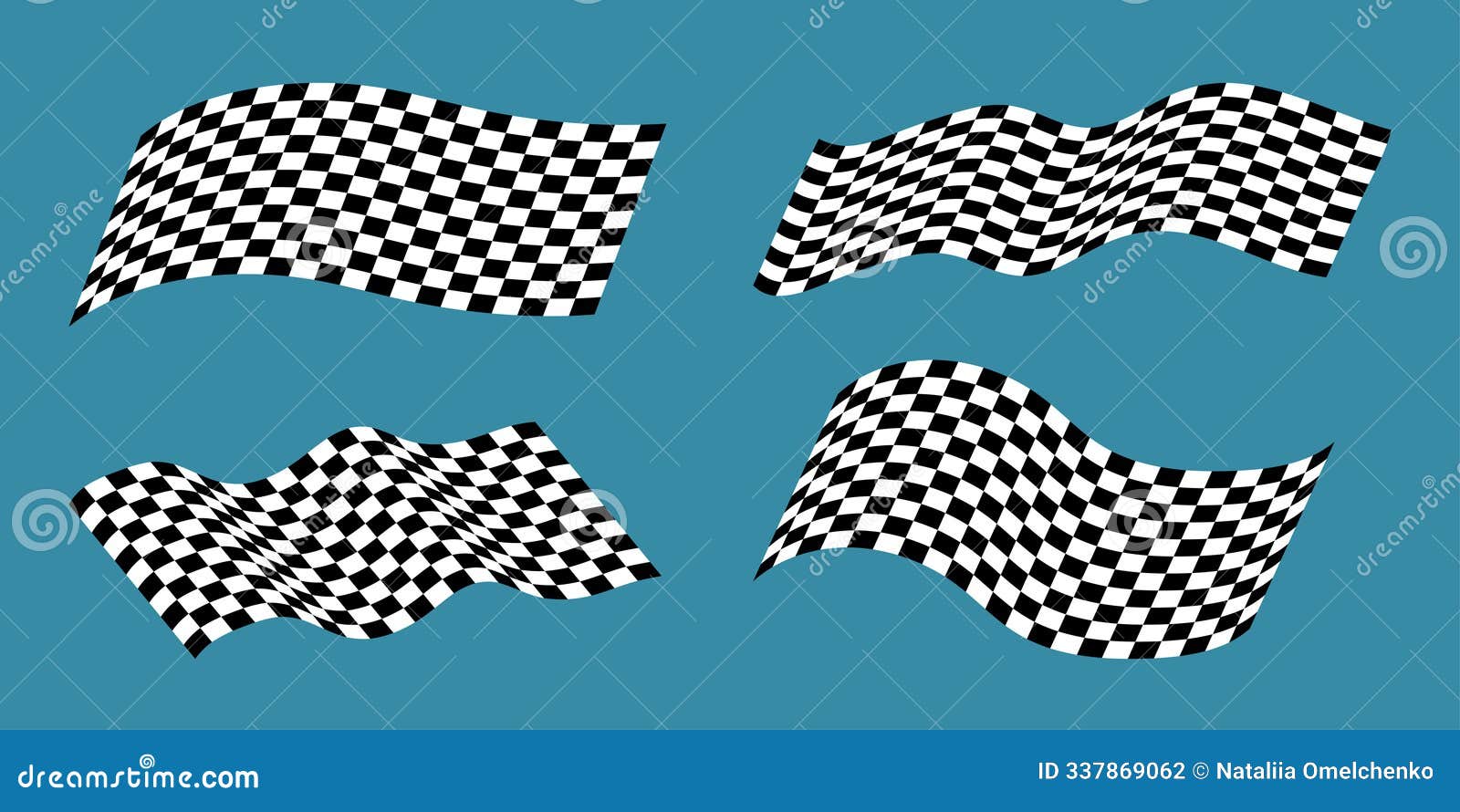 Racing Flag Vector Icon. Finishing Flag Stock Illustration ...