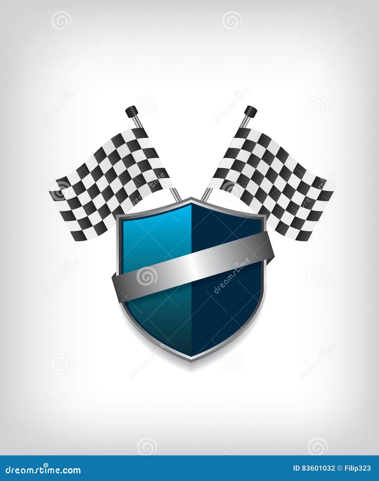 Flagman Race Official Waving Checkered Or Chequered Flag Finish Line ...