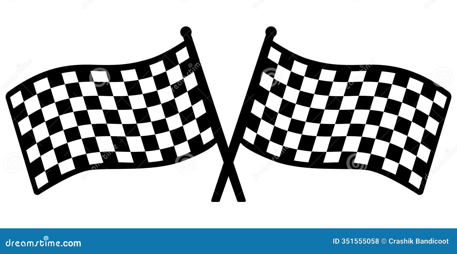 Racing Flags for Competitions and Formula 1 Racing. Stock Vector ...