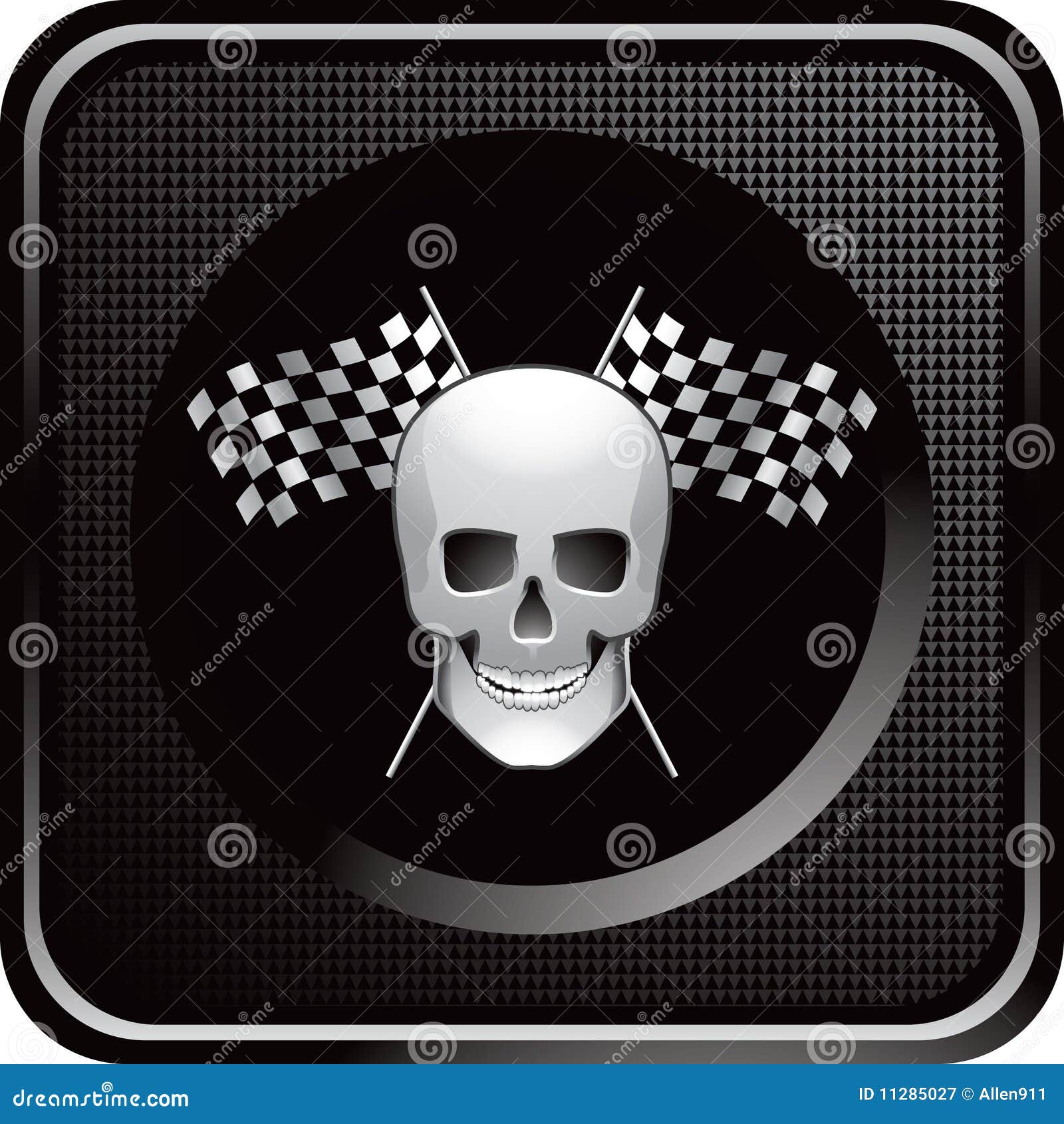 Checkered Skull Stock Illustrations – 245 Checkered Skull Stock ...