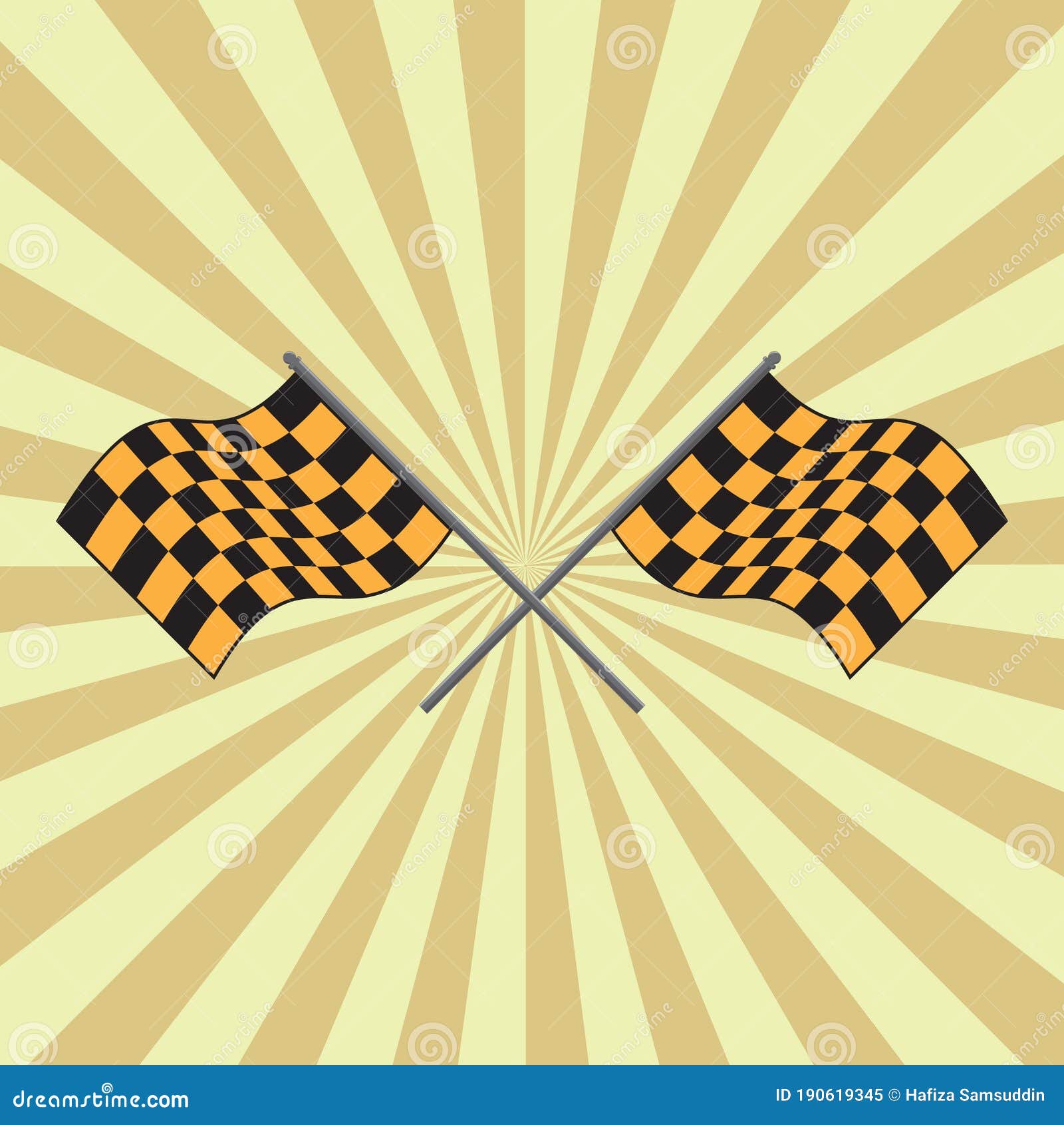 Racing Flags. Vector Illustration Decorative Design Stock Vector ...
