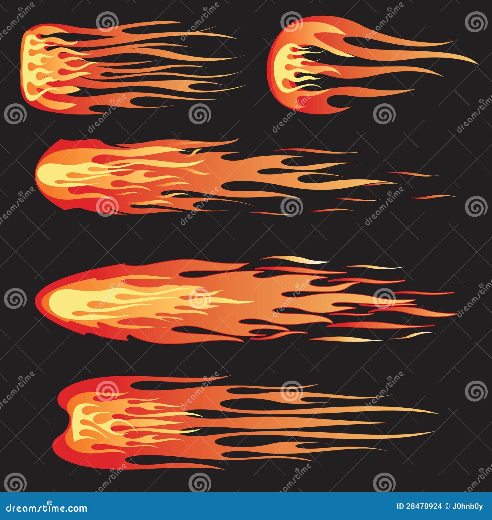 Racing Flames Stock Images - Image: 28470924