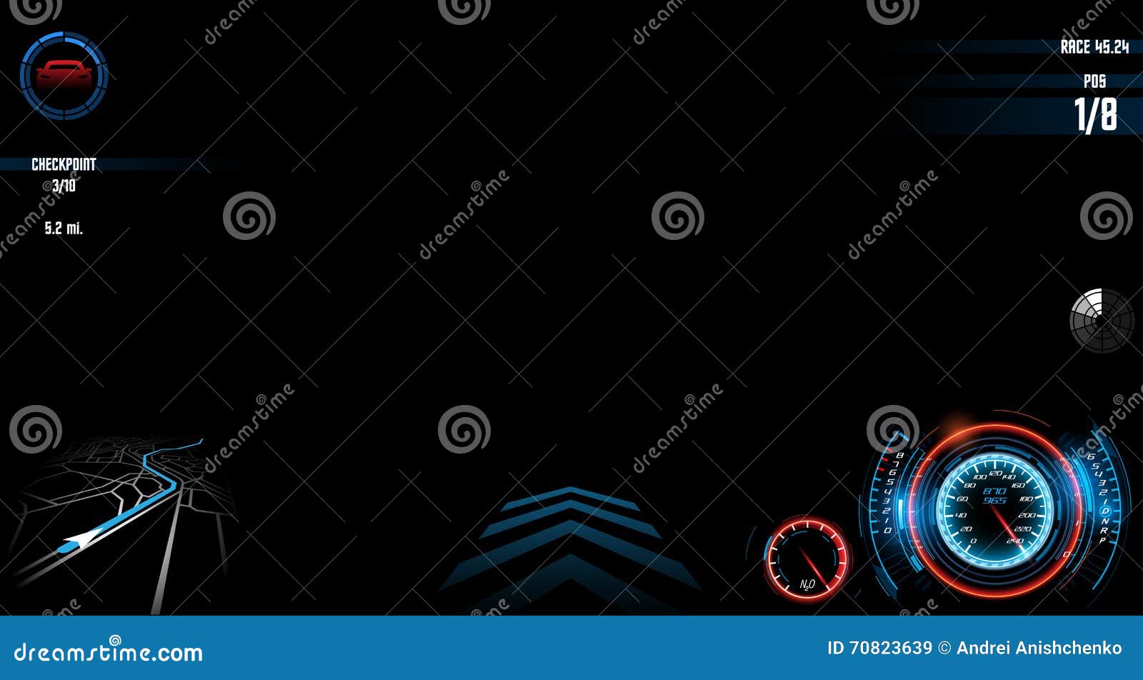 Game Racing Simulator Vector Cartoon Illustration. | CartoonDealer.com ...