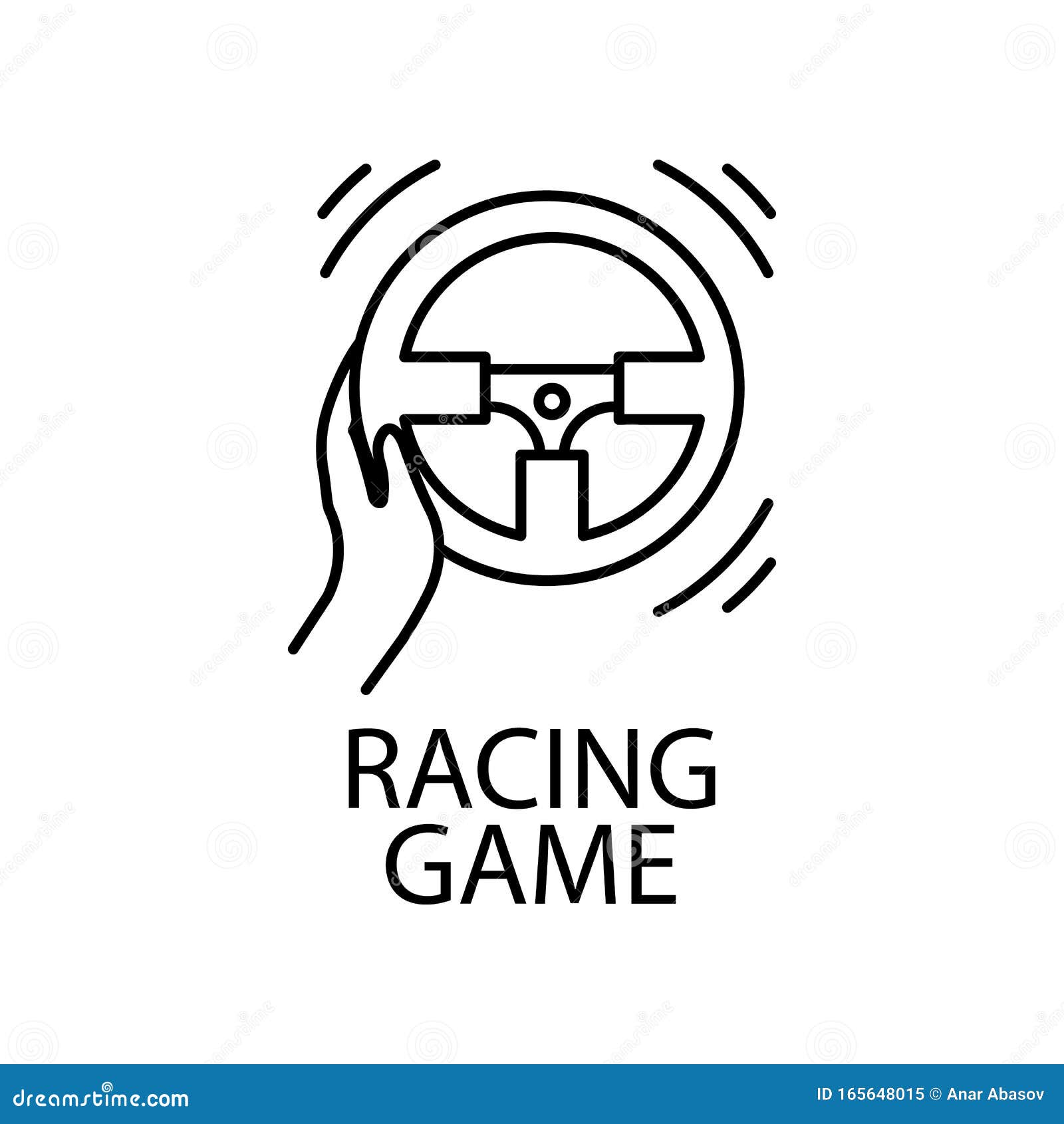 Racing Game Outline Icon. Element of Gaming Outline Icon for Mobile ...