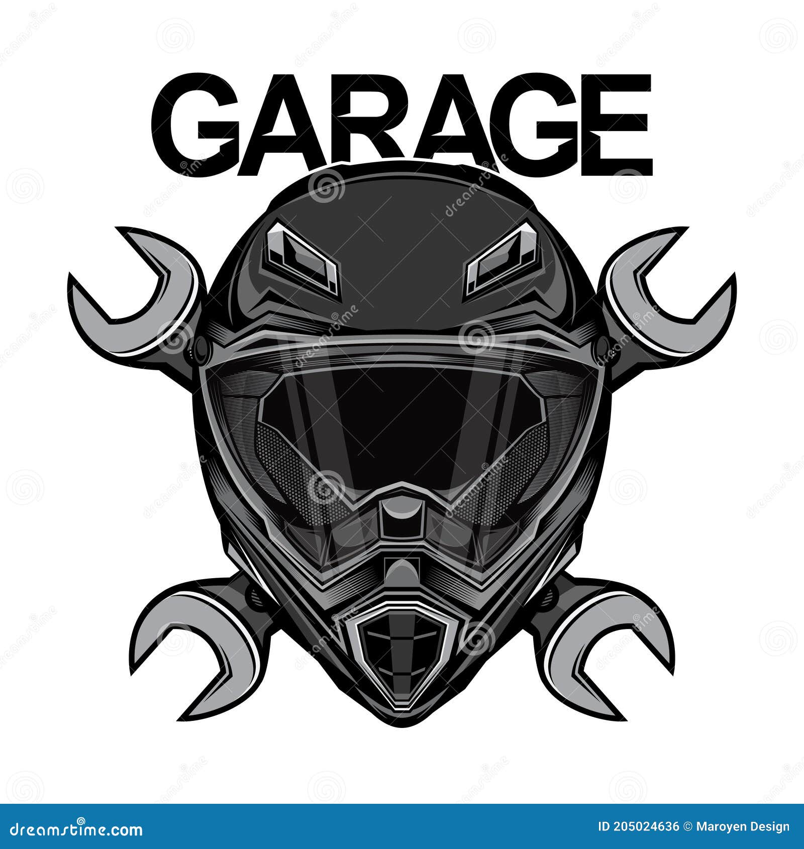 Racing helmet logo design stock vector. Illustration of logo - 205024636